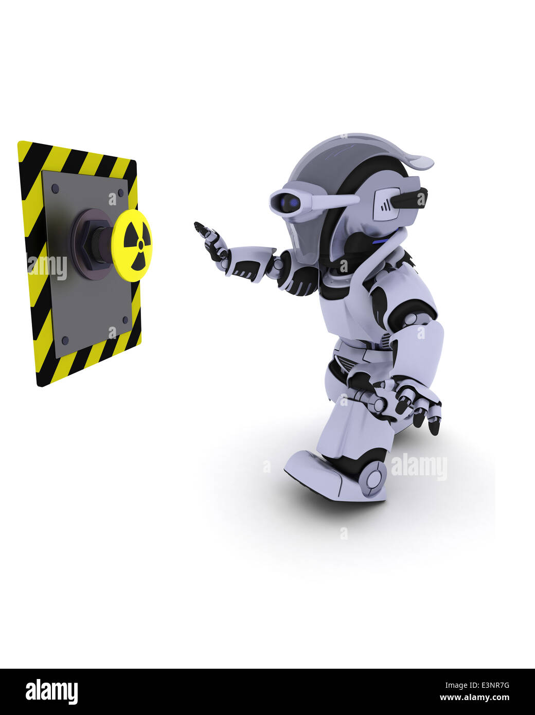 3D Render of a Robot Stock Photo - Alamy