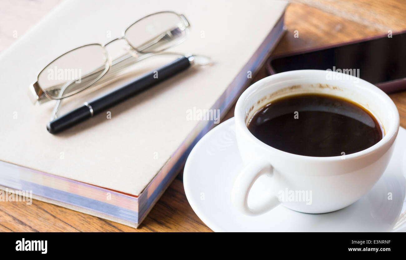 Relaxed time drink hot cup of coffee, stock photo Stock Photo - Alamy