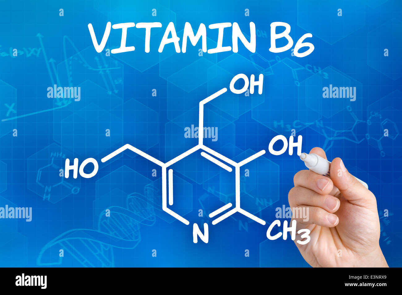 Vitamin b6 molecule chemical formula hi-res stock photography and ...