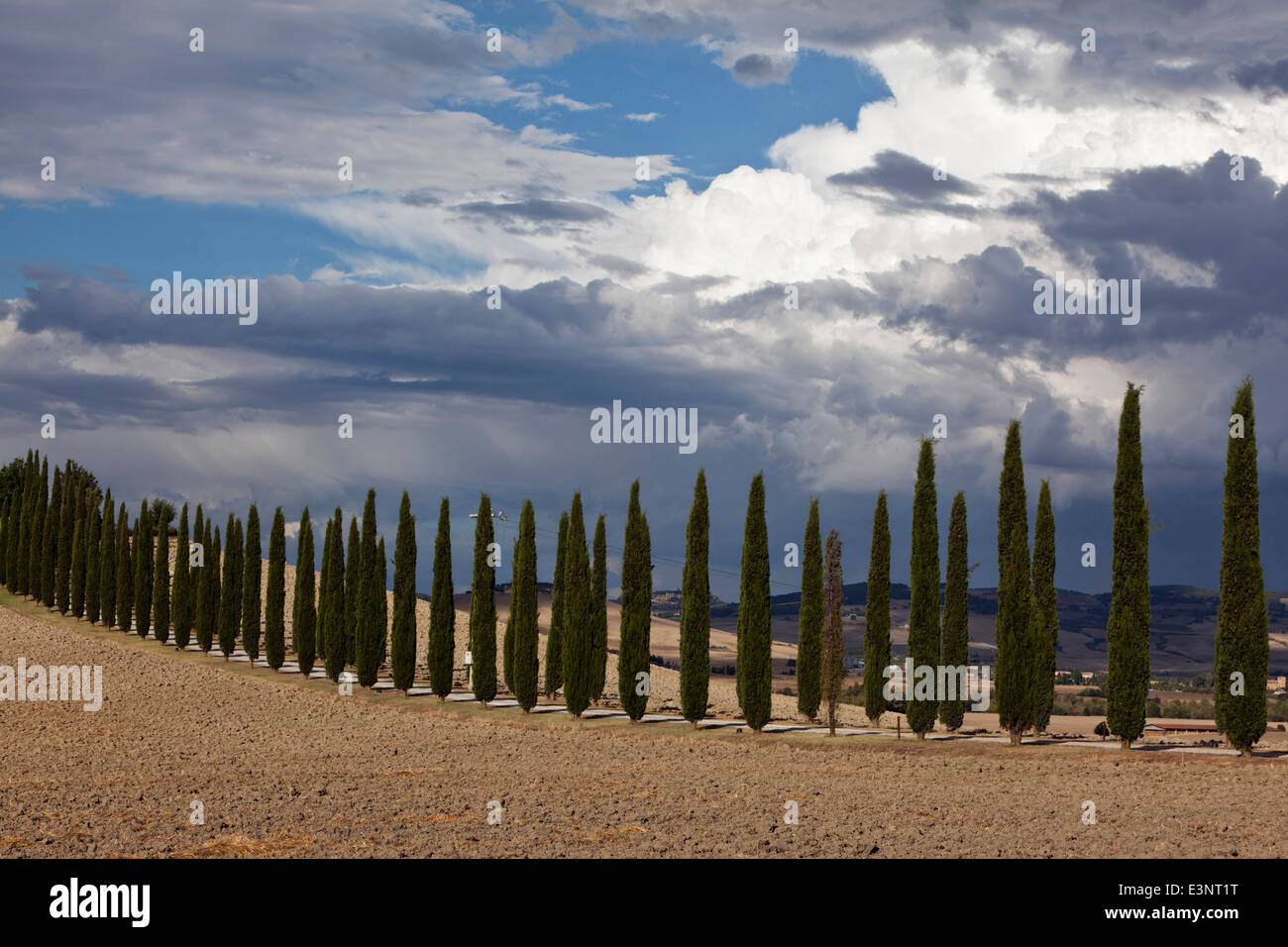 A brooding Tuscan sky provides an atmospheric backdrop to a column of ...