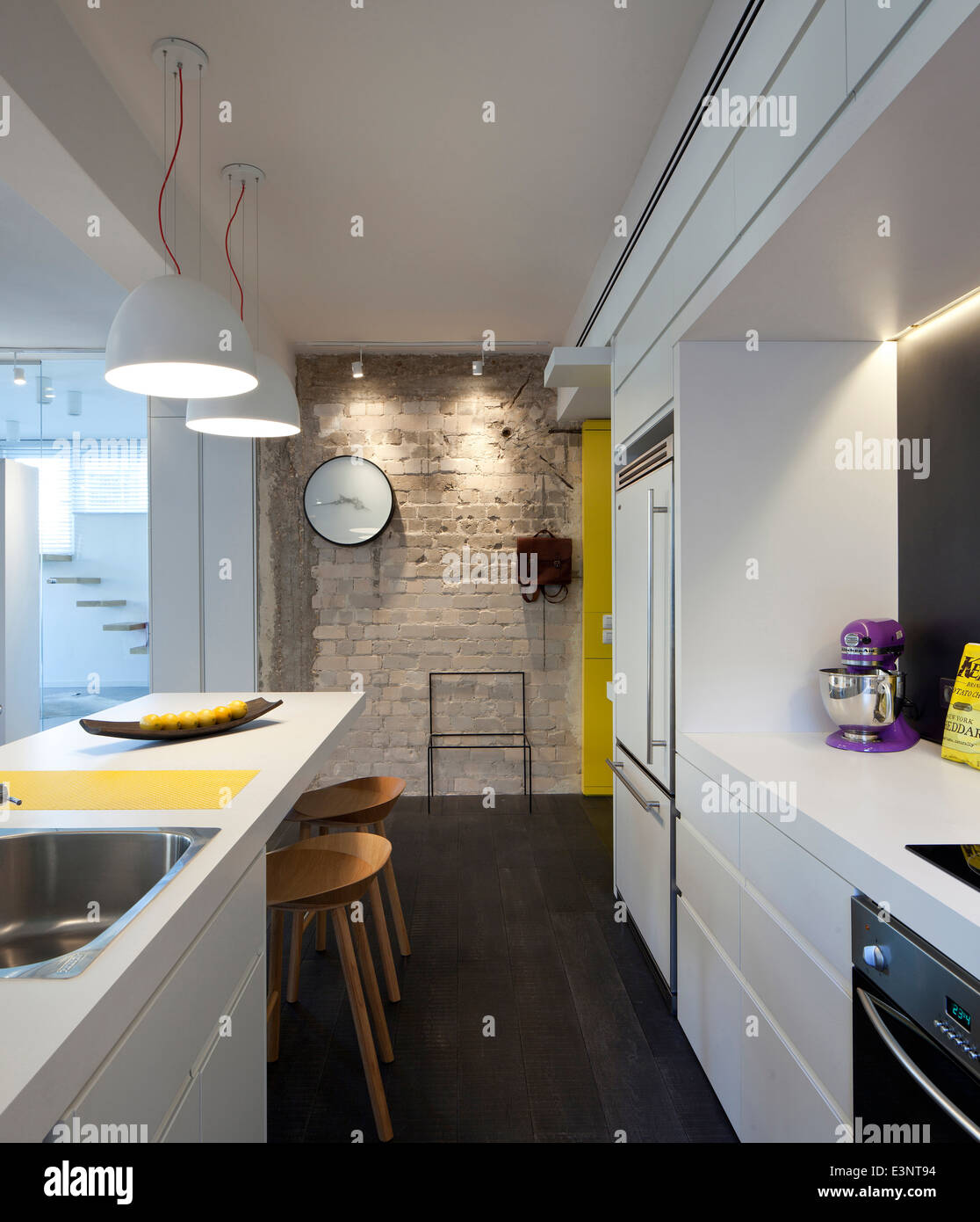 Open plan kitchen in Amir Navon House, Israel, Middle East Stock Photo ...
