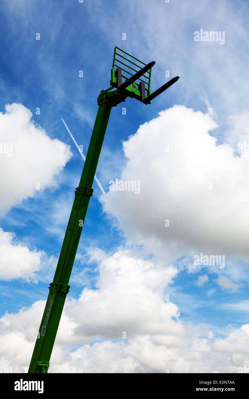 merlo panoramic telehandler p38.12 fork lift telescopic raised high ...