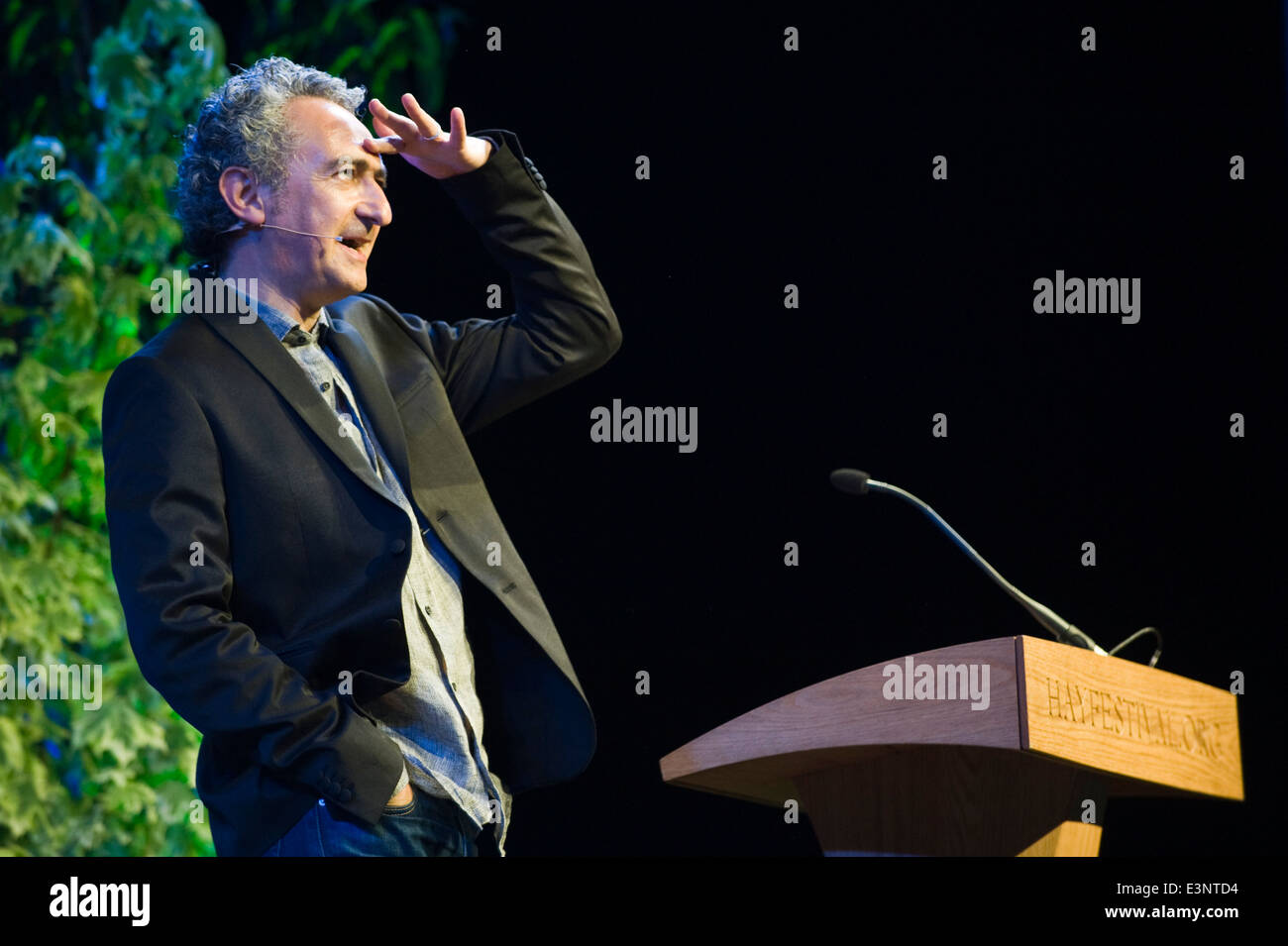 Simon Garfield reading at Letters Live event at Hay Festival 2014 ©Jeff ...