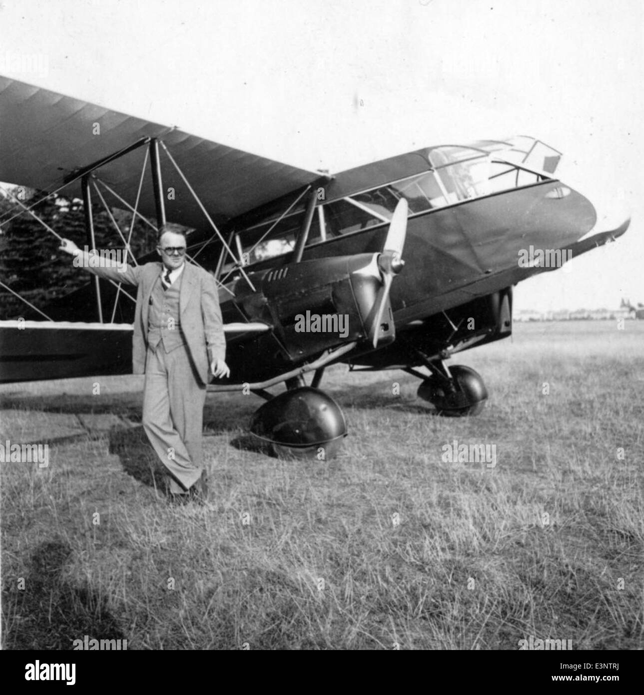 The deHavilland Dragon G-ACGK, captured in 1933 in Matzasfold, Hungary ...