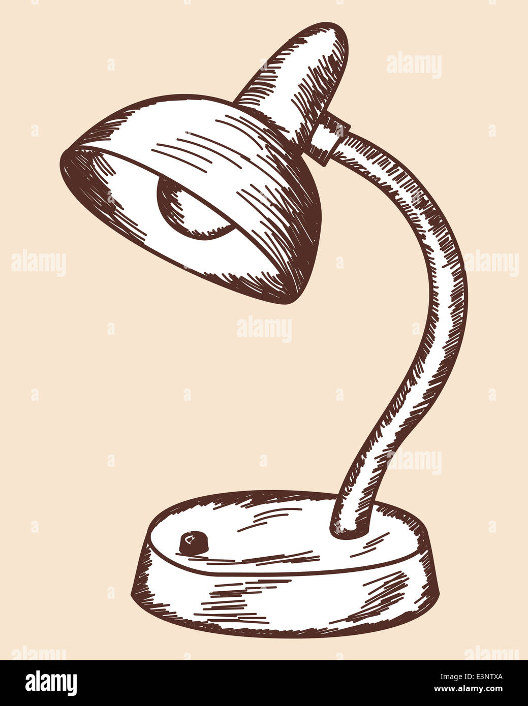Table lamp sketch. EPS 10 vector illustration without transparency ...