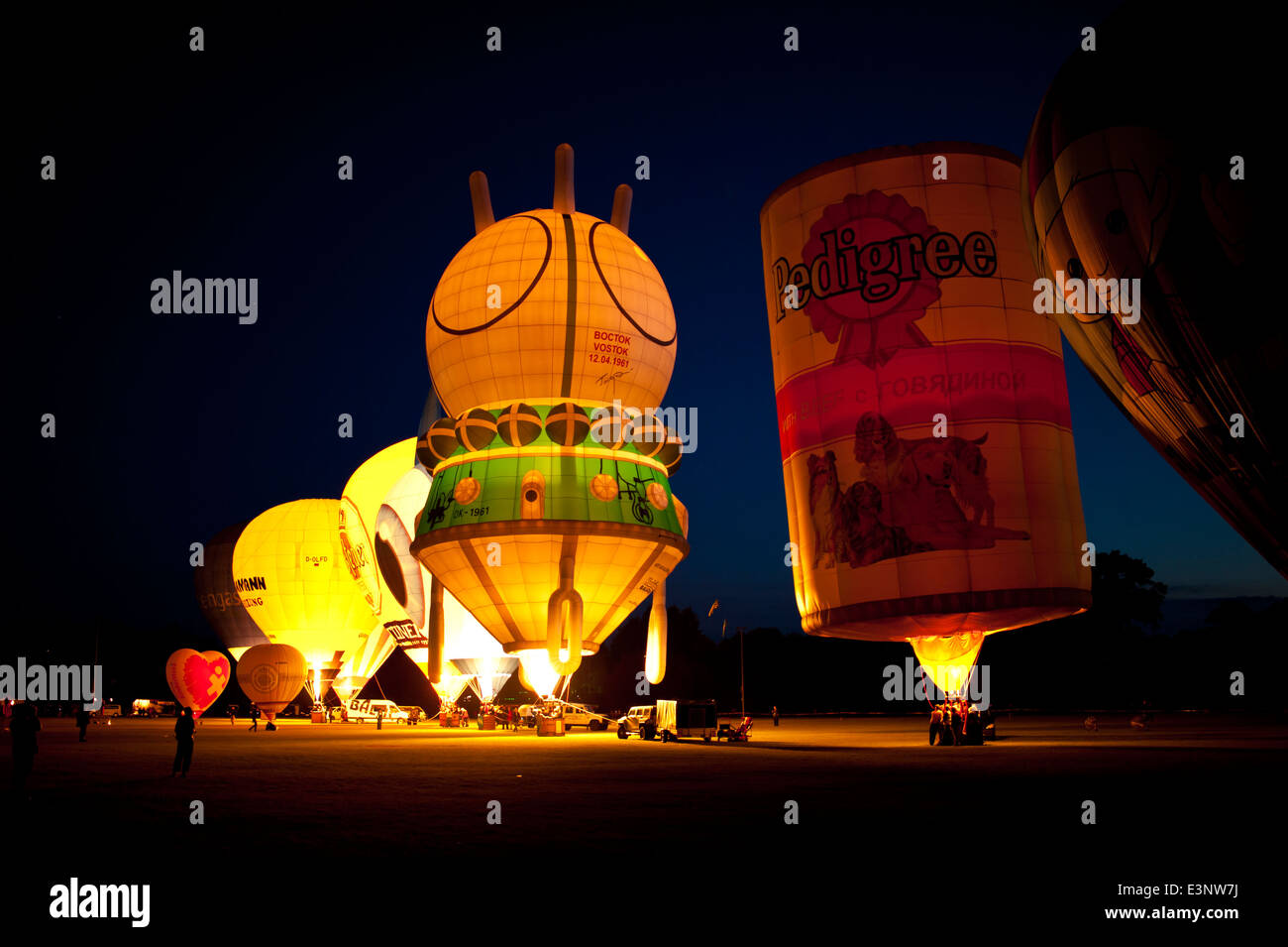 8. International Balloon Sail in Kiel, Germany, June 21-29, 2014 Stock ...