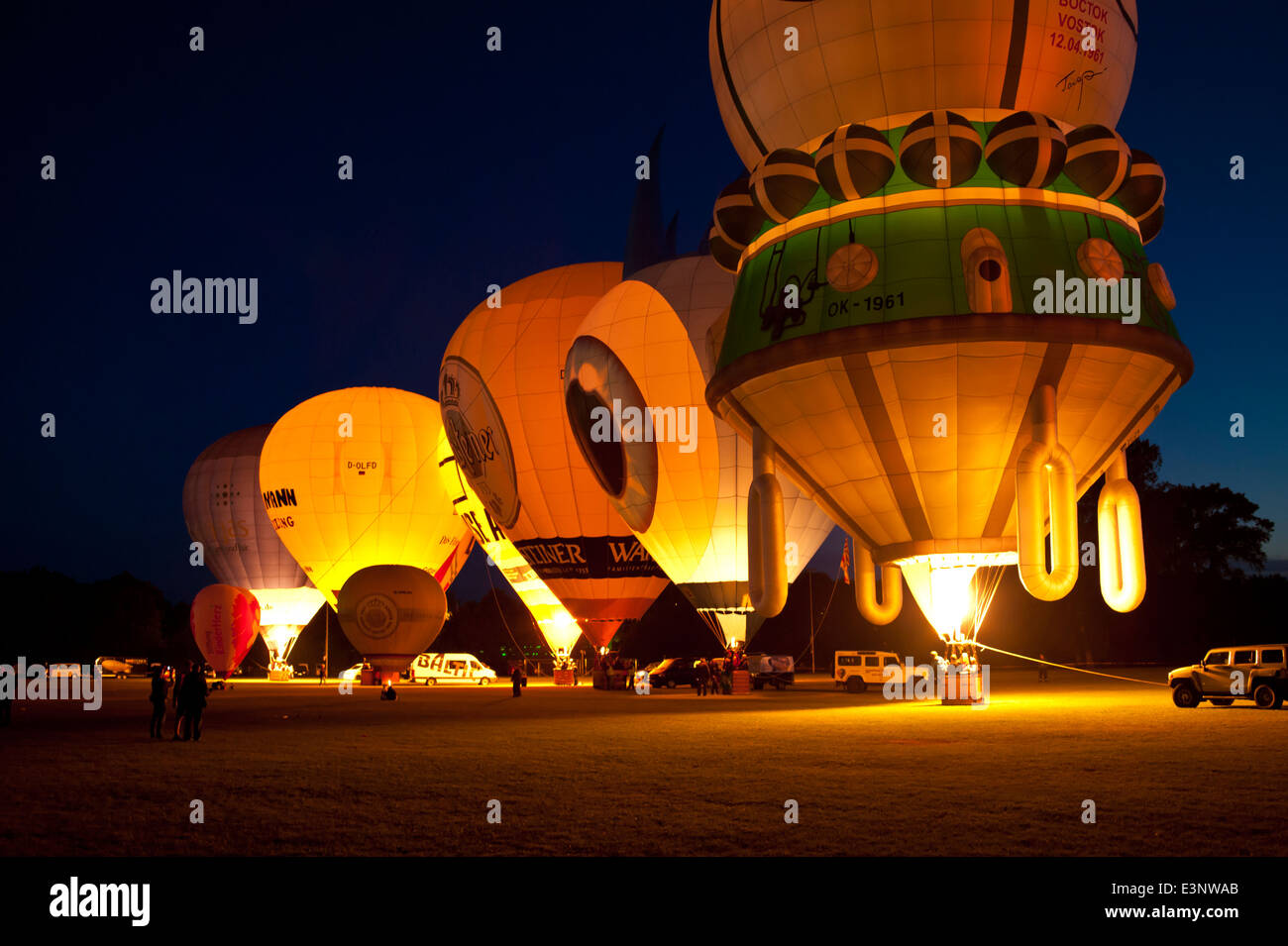 8. International Balloon Sail in Kiel, Germany, June 21-29, 2014 Stock ...