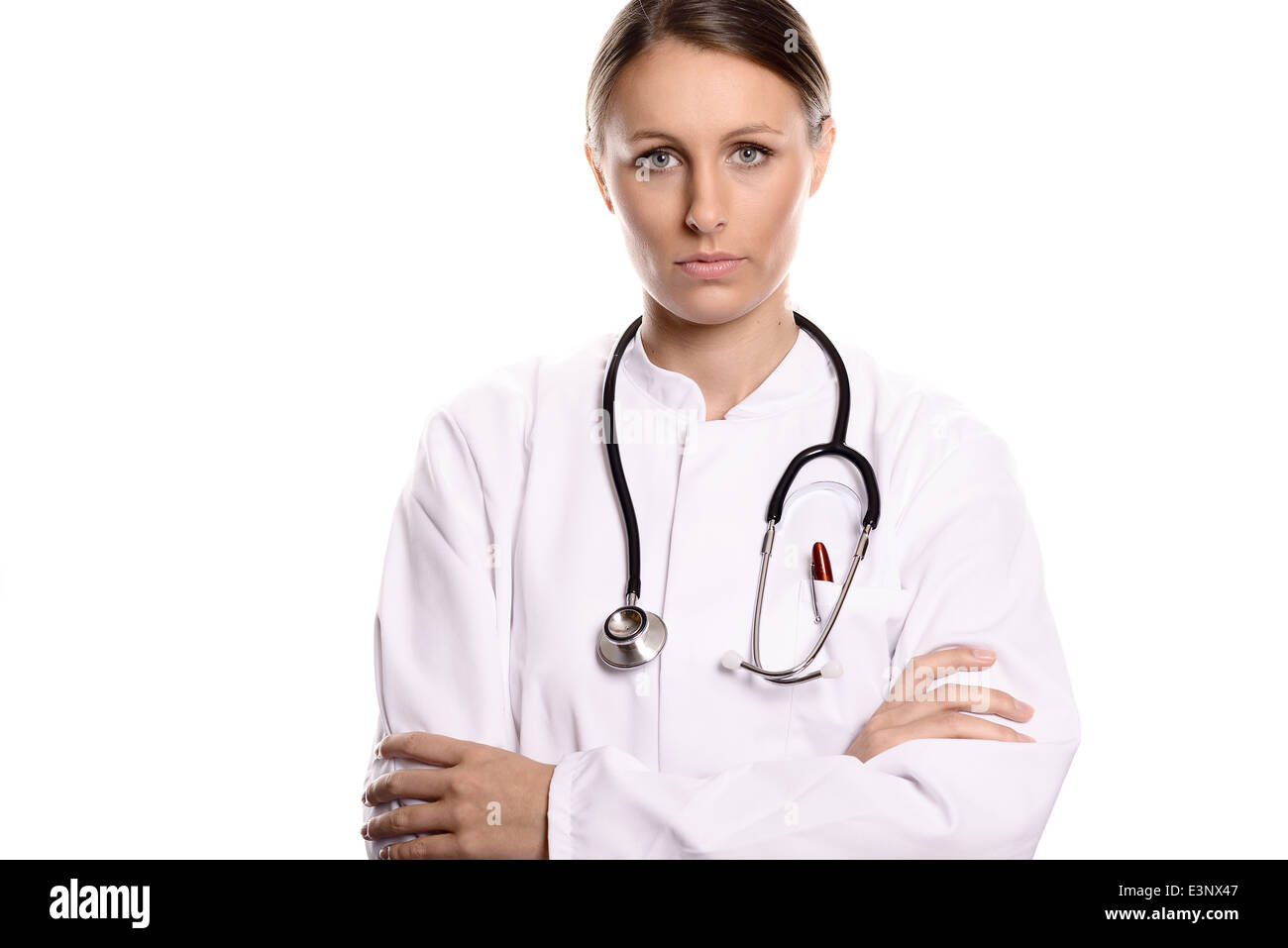 Serious confident female doctor Stock Photo - Alamy Serious confident female doctor Stock Photo - Alamy