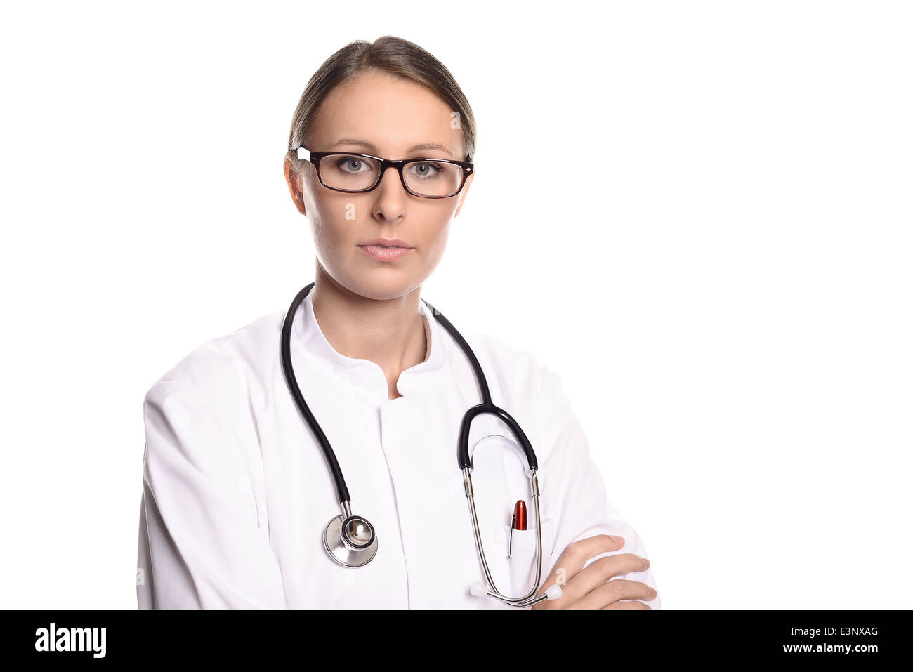 Smiling confident female doctor Stock Photo - Alamy Smiling confident female doctor Stock Photo - Alamy