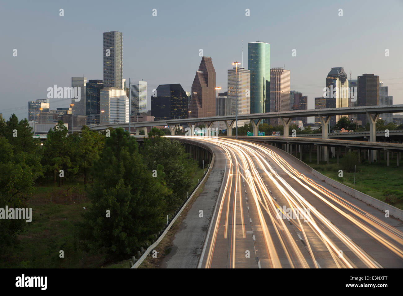 Houston city lights hi-res stock photography and images - Alamy