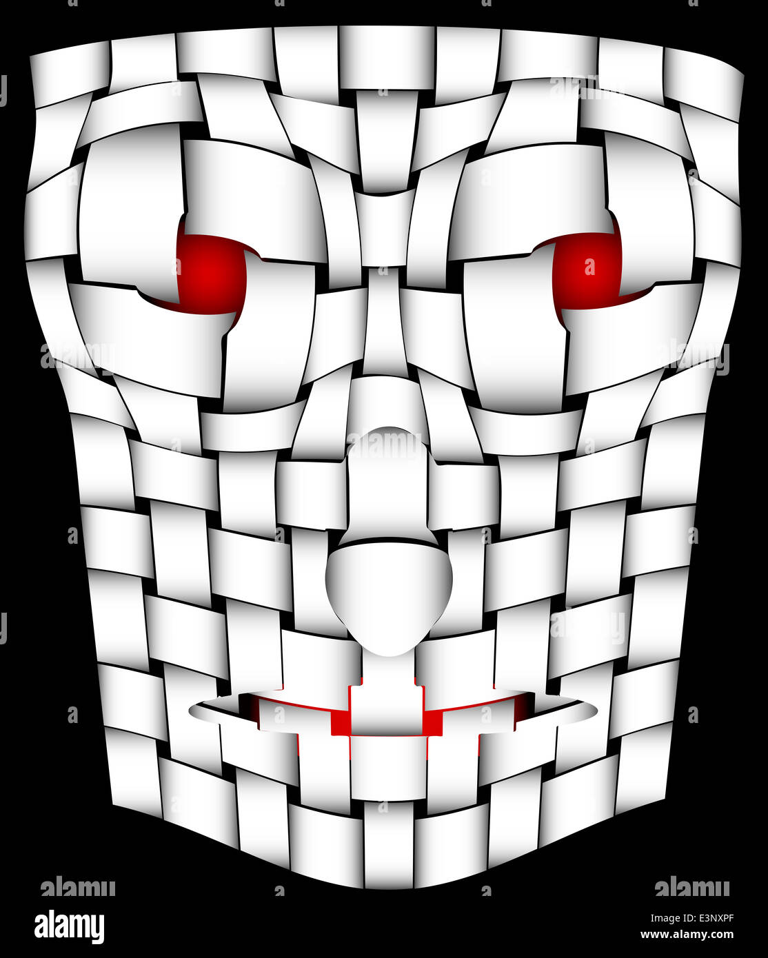 ghostly face - mummy Stock Photo - Alamy