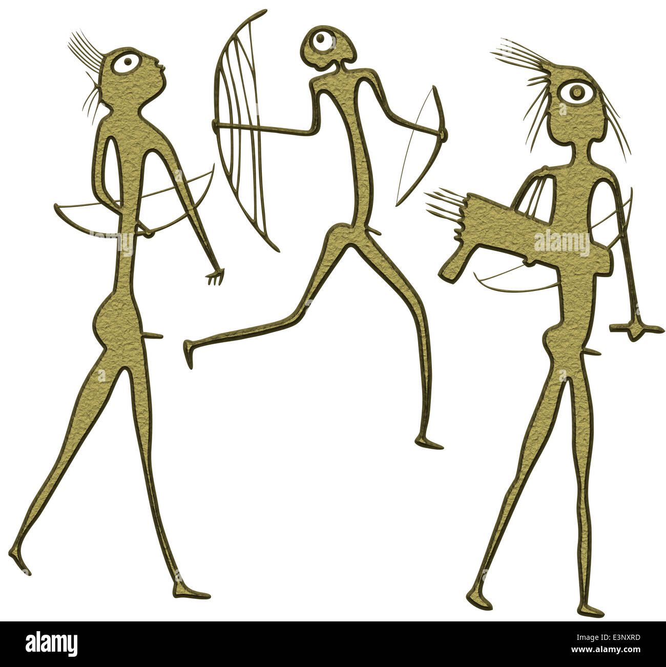 Prehistoric hunters Cut Out Stock Images & Pictures - Alamy