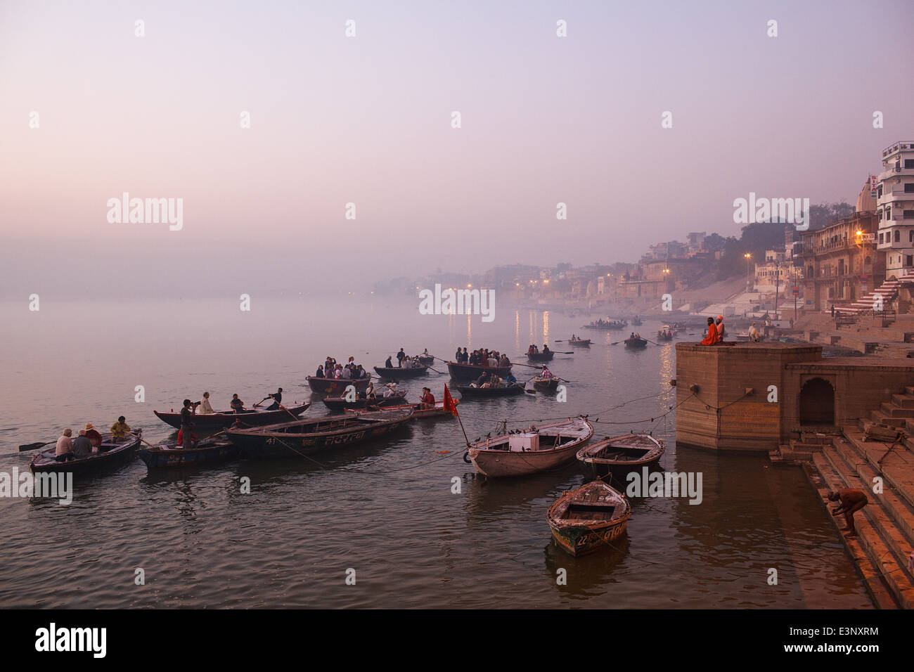 Ganges river sunrise hi-res stock photography and images - Alamy