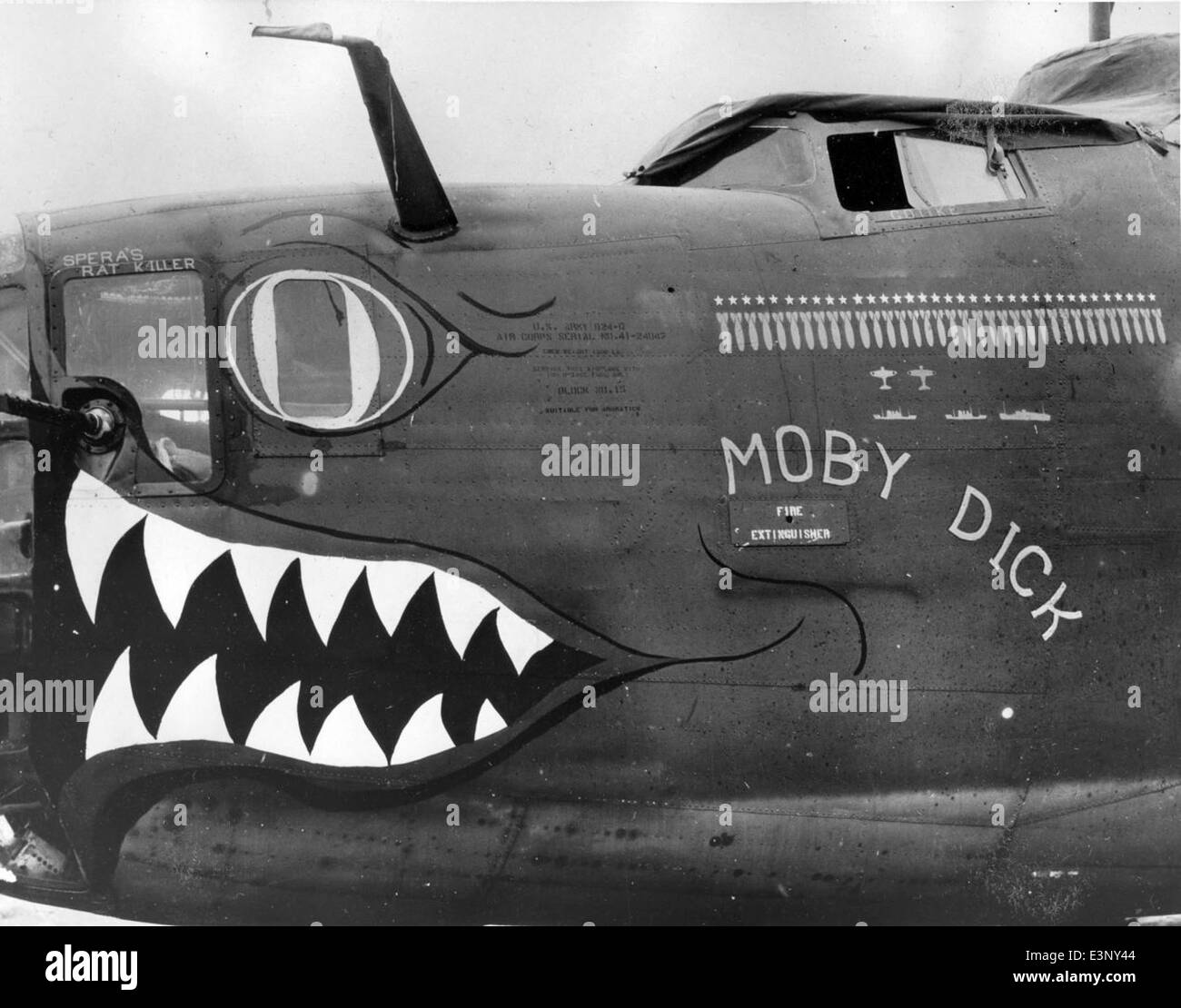 B-24D 41-24047, named 'Moby Dick,' was part of the 90th Bomb Group ...