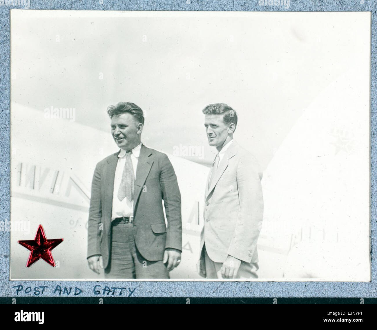 This image from the Luqueer Album highlights Harold C. Gatty and Wiley ...