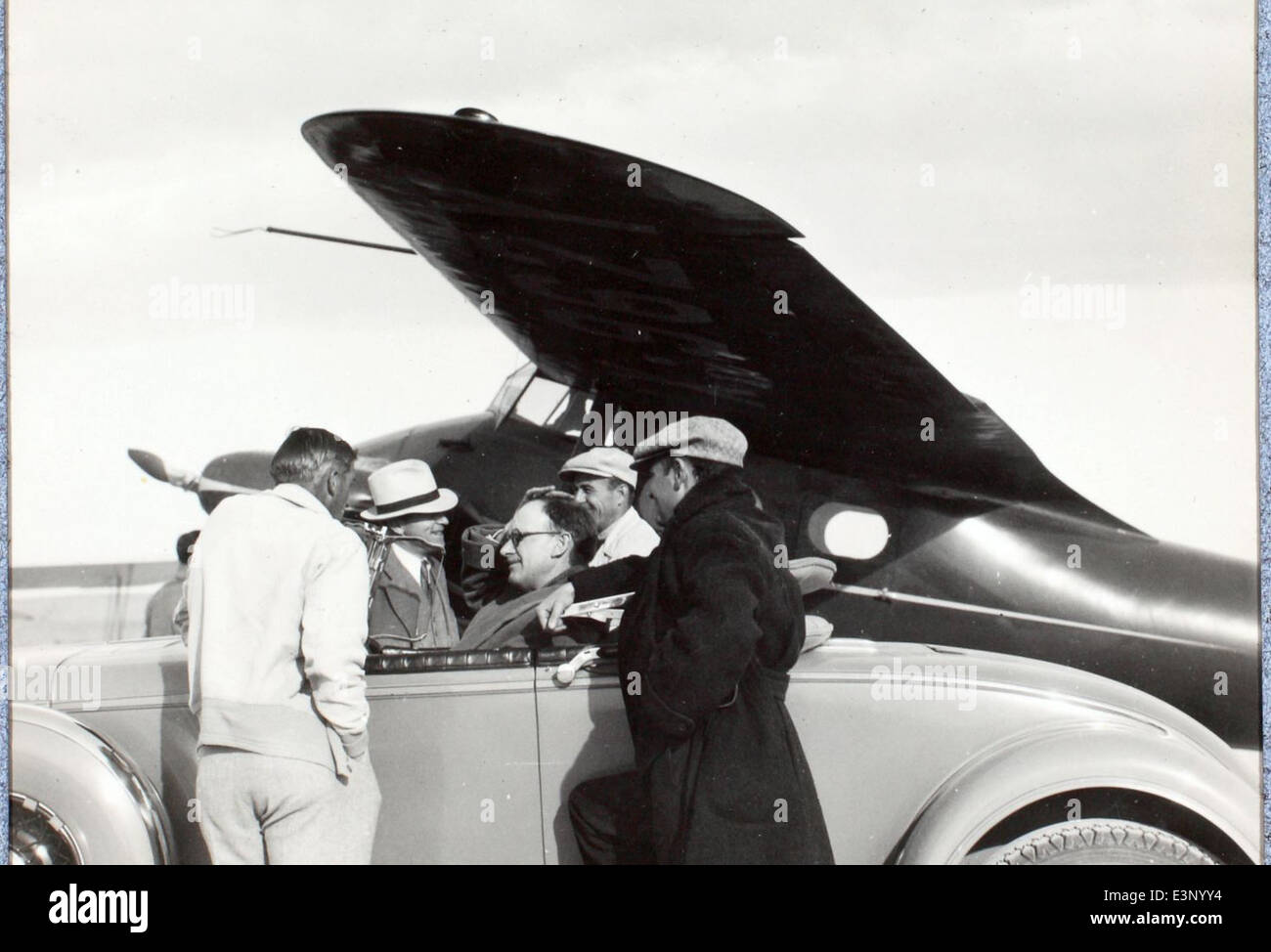 This image captures the golden age of aviation with the Lockheed ...