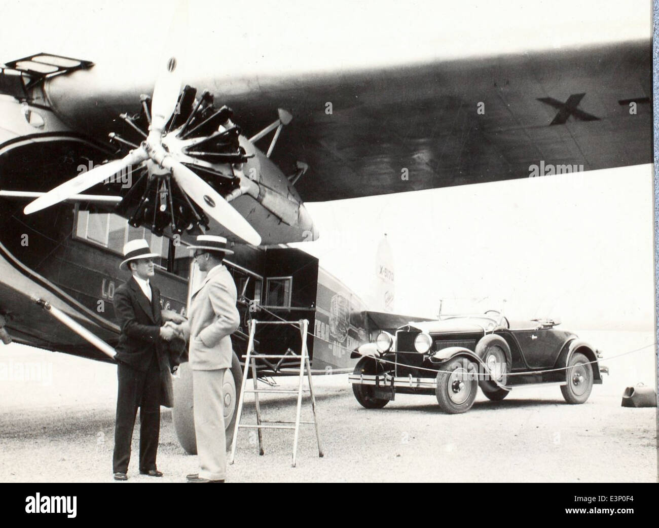 This image from the Luqueer Album features the Fokker F.10, an aircraft ...