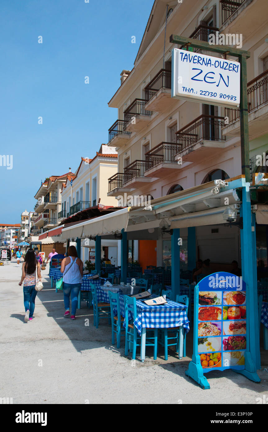 Sofouli, seaside street, Vathy, also known as Samos Town, Samos island ...