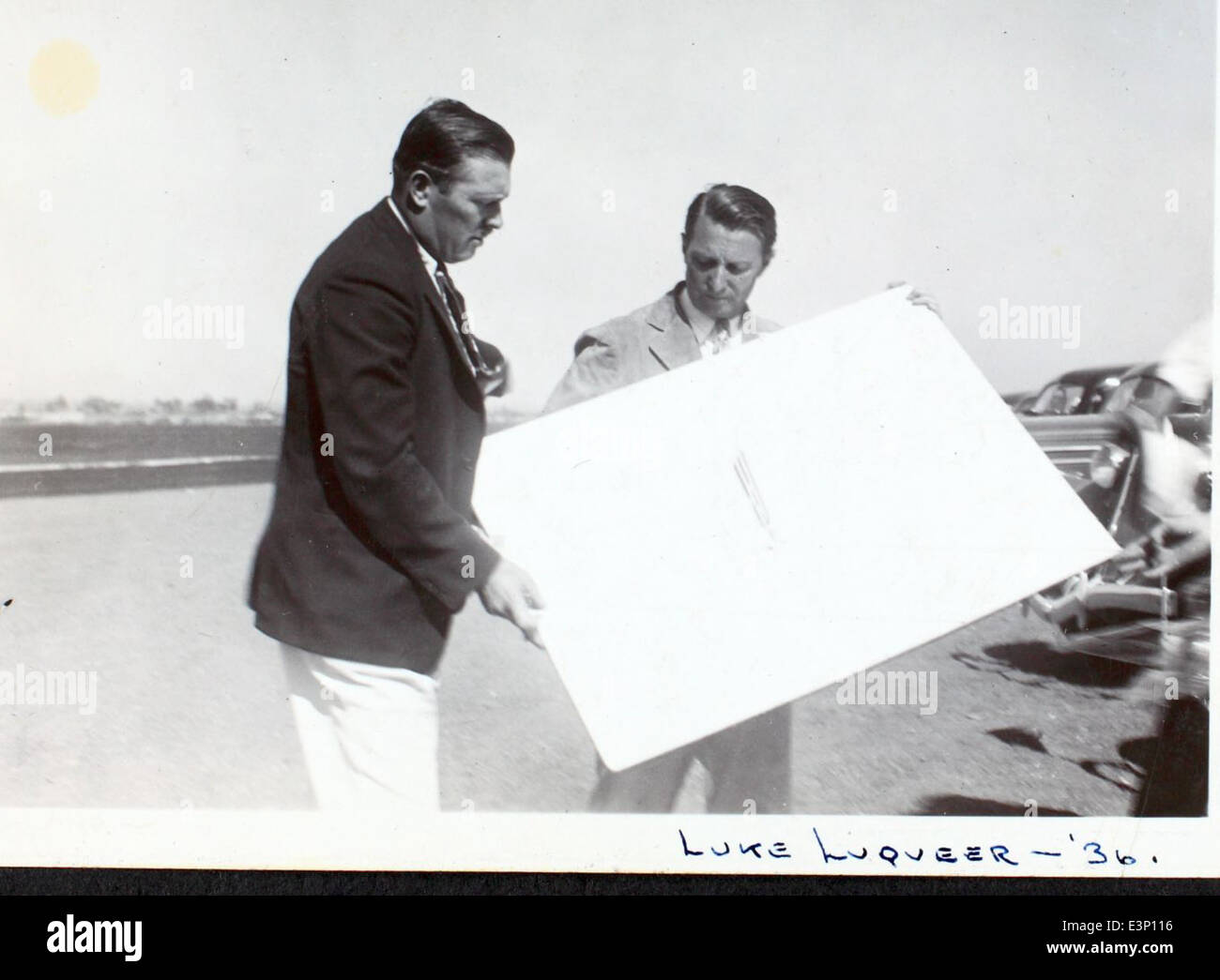 This image features air racer Luke Luqueer, a prominent figure during ...