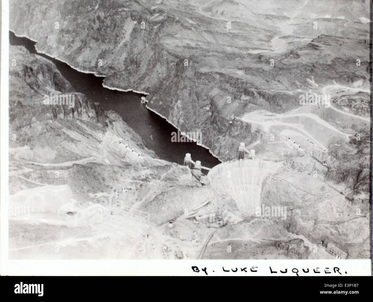 This aerial photo, taken by Luke Luqueer, showcases the Hoover Dam, a ...