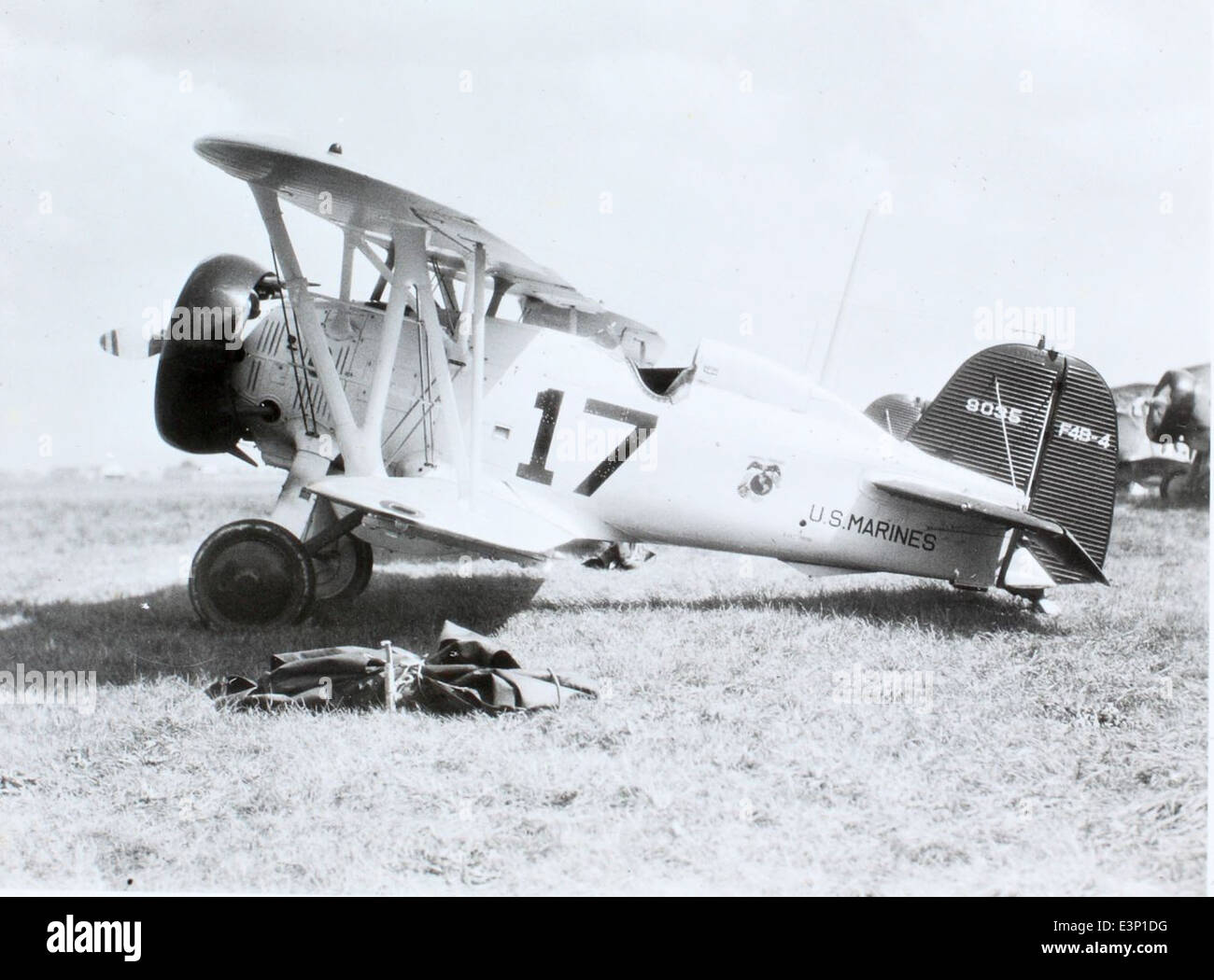 This image from the AL-73B Luqueer album shows a Boeing F4B-4 biplane ...
