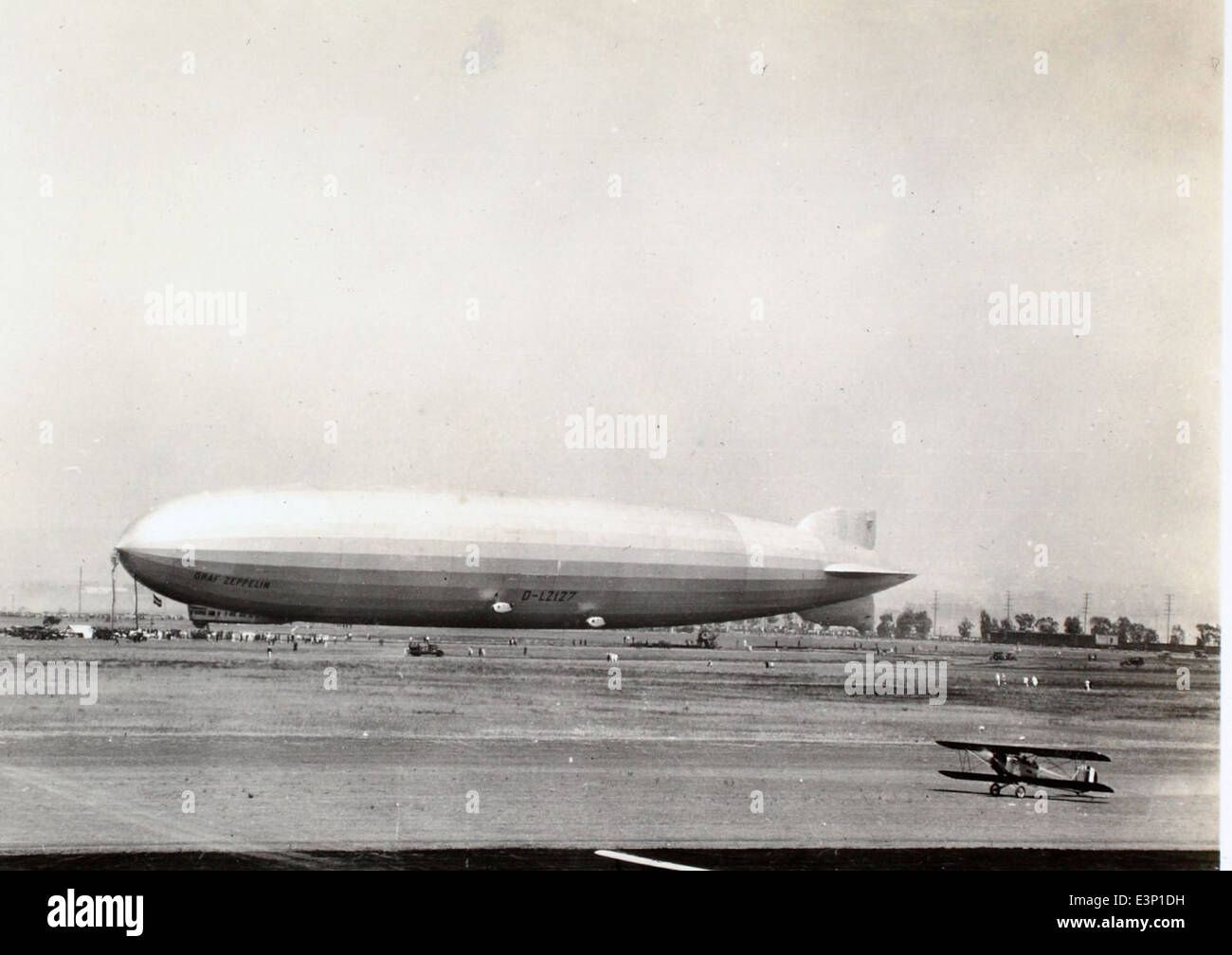 This image features the iconic LZ 127 Graf Zeppelin, one of the most ...