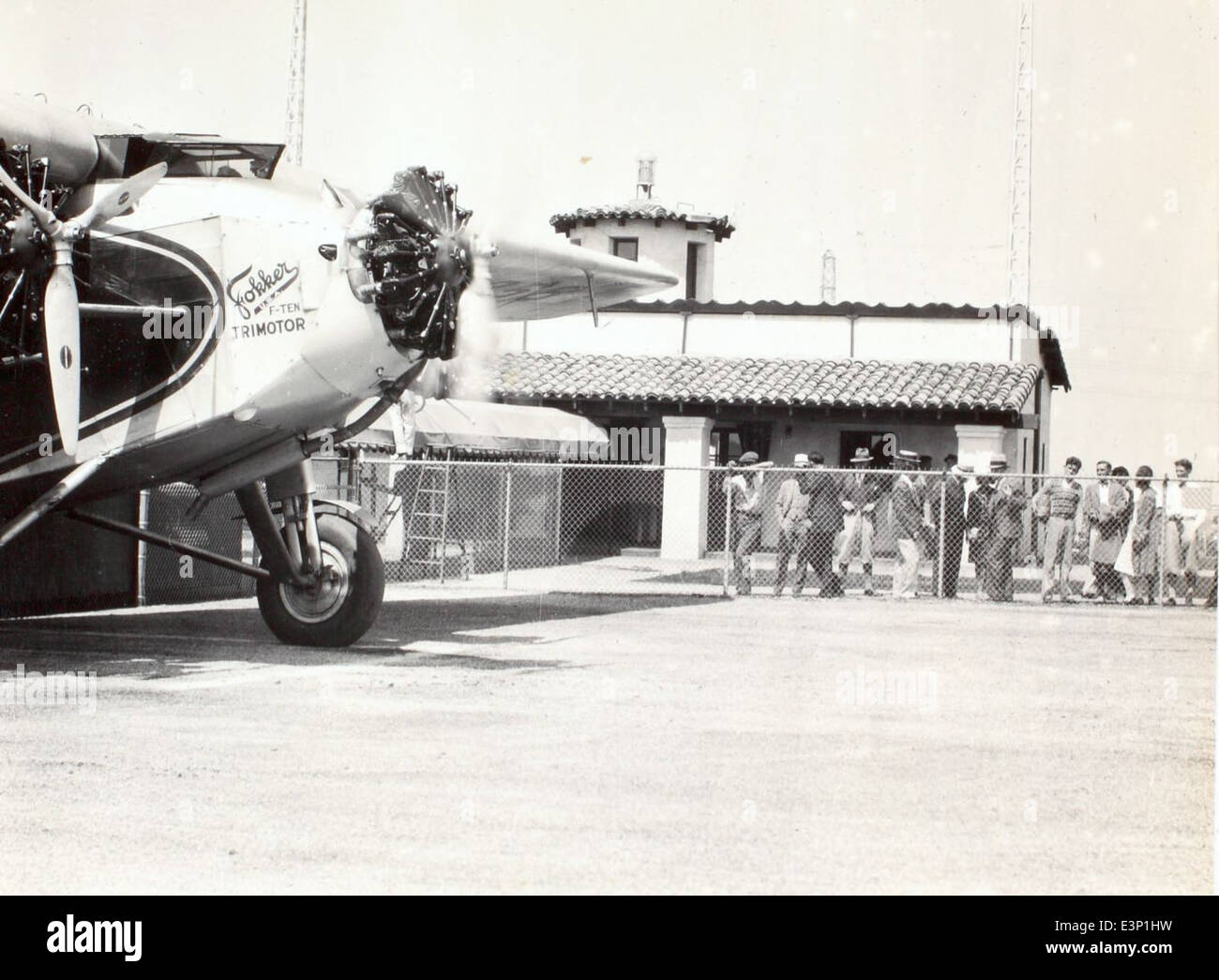 This photograph features a Fokker F.10 aircraft, a significant part of ...