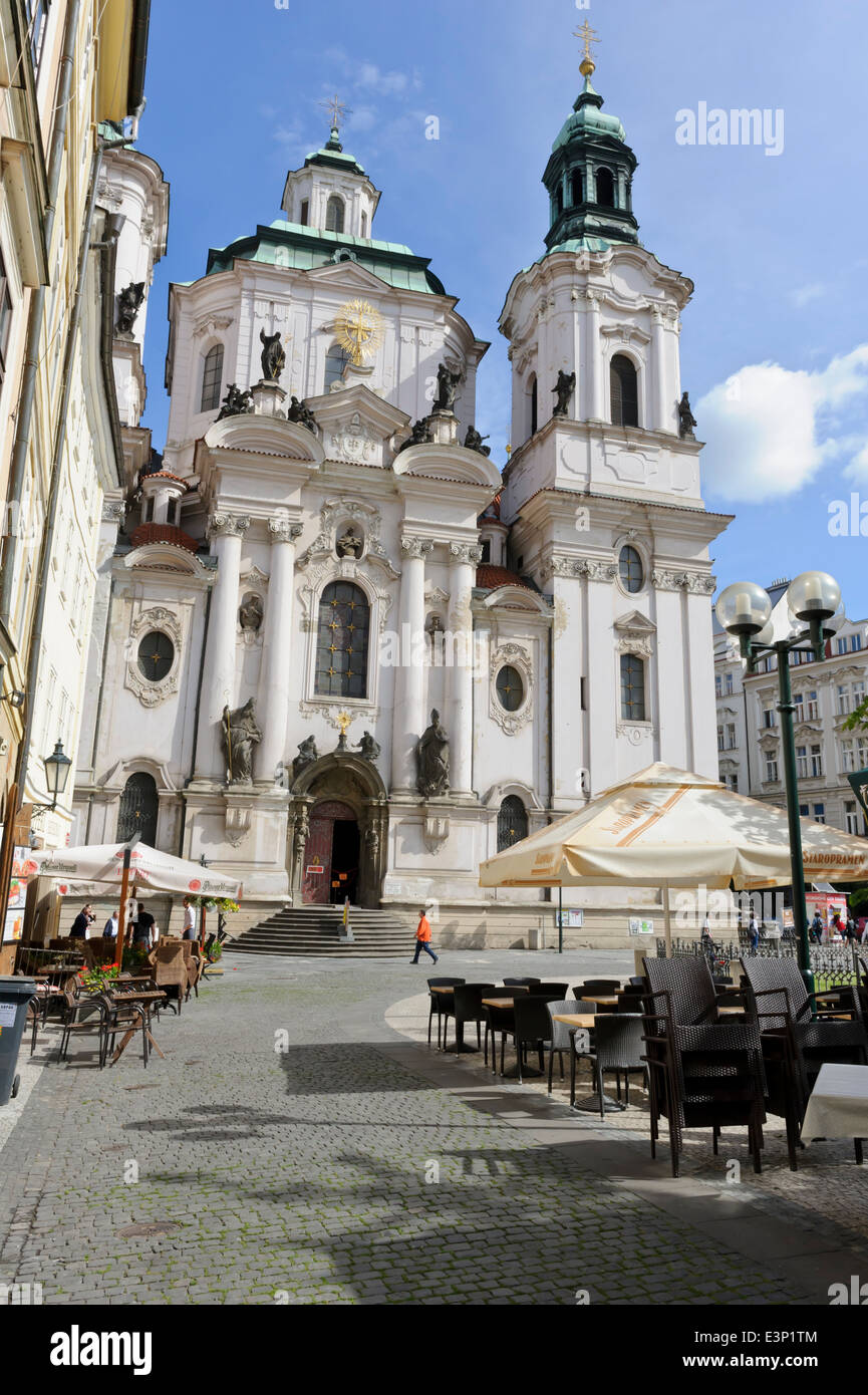 St Nicholas church in Old Town Square is one of Prague most beautiful ...