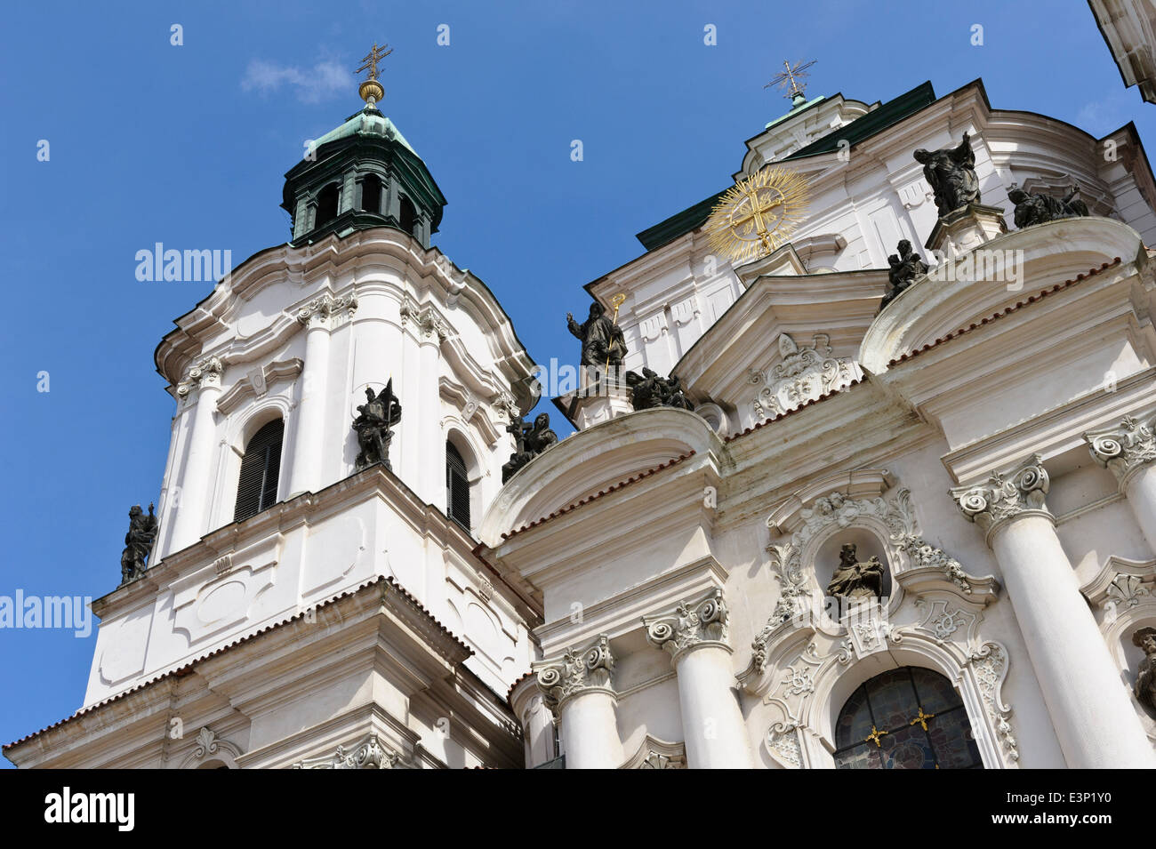 St Nicholas church in Old Town Square is one of Prague most beautiful ...