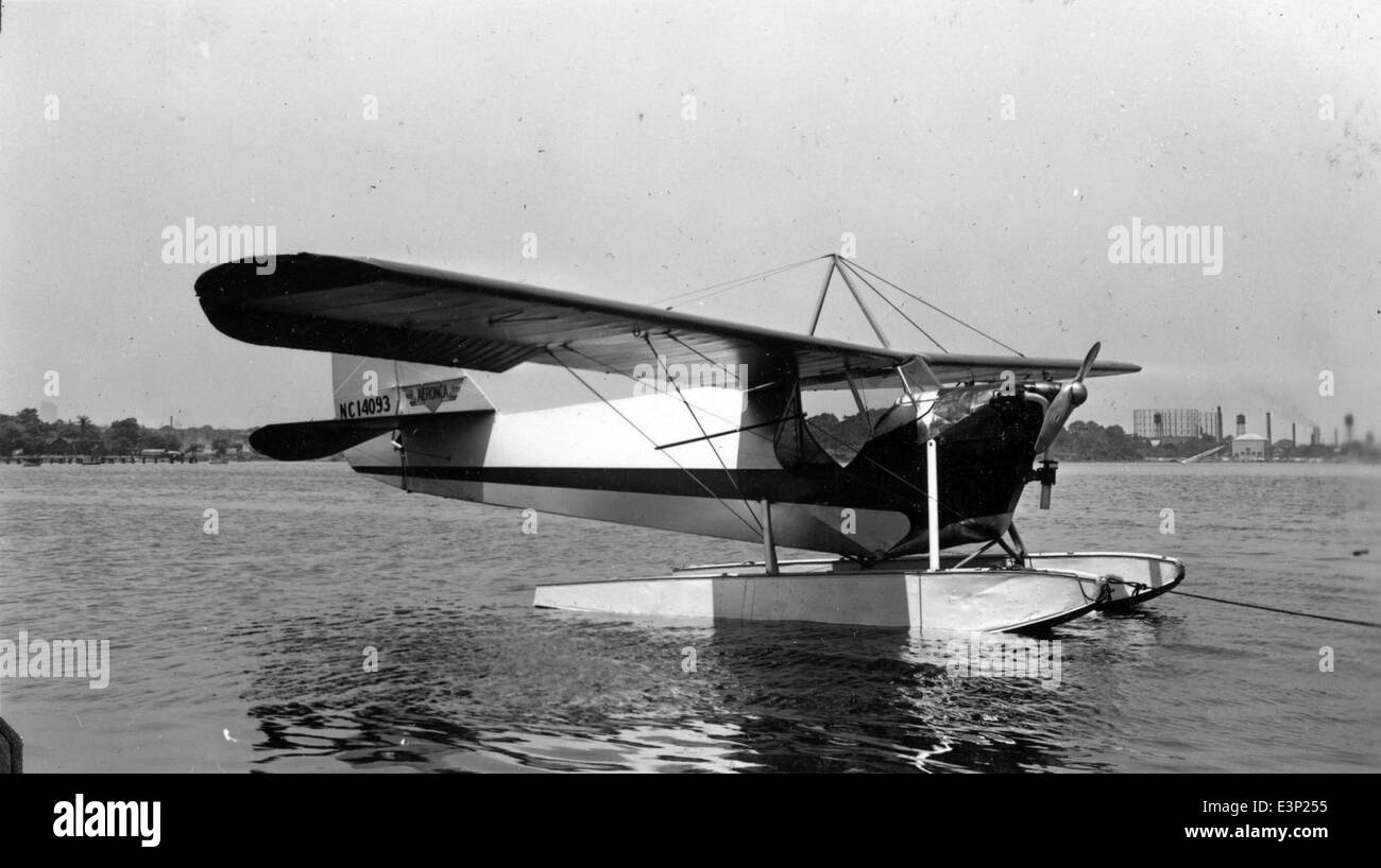 The Aeronca C-3, registered as NC14093, was a light aircraft known for ...