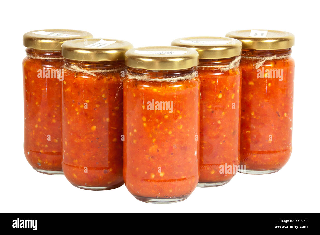 Chili hot sauce made Cut Out Stock Images & Pictures - Alamy