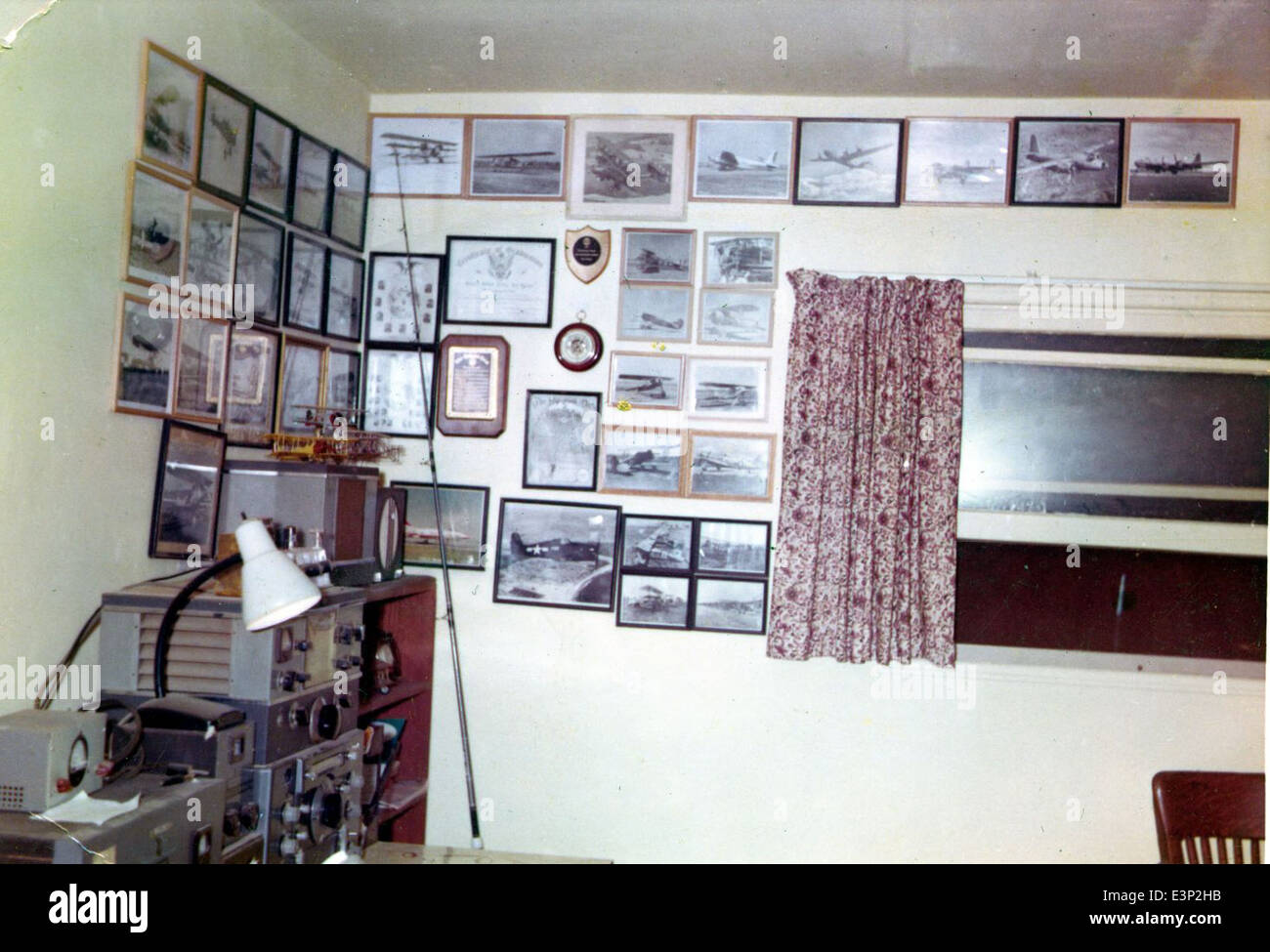 The image shows Lewis M. Lowry's aircraft, registered W6PNS, taken in ...