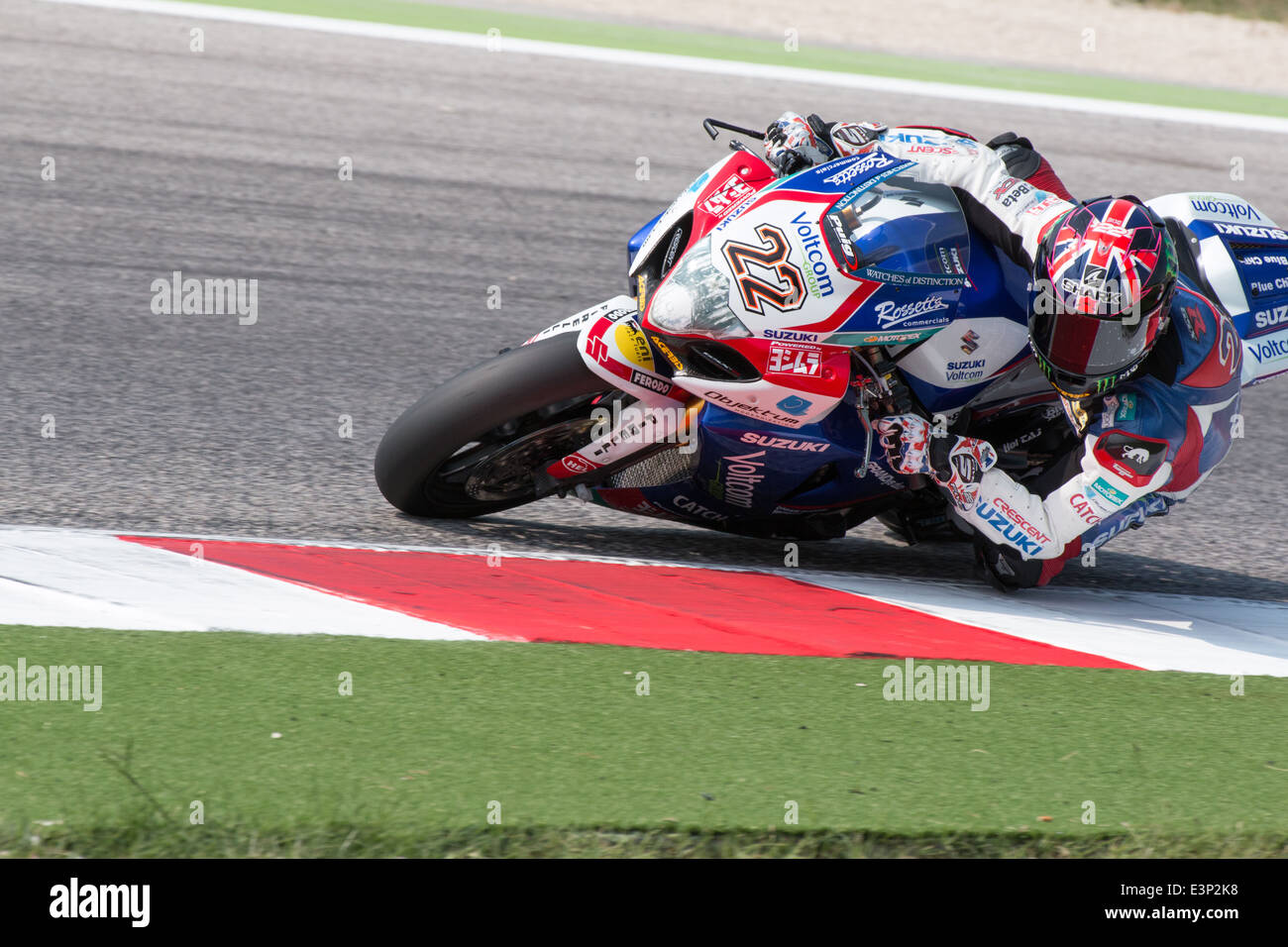 Suzuki GSX-R1000 of Voltcom Crescent Suzuki TEAM , driven by LOWES Alex ...