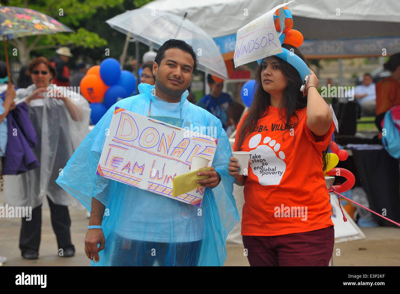Images from the World Partnership charity walk in London, Ontario Stock ...