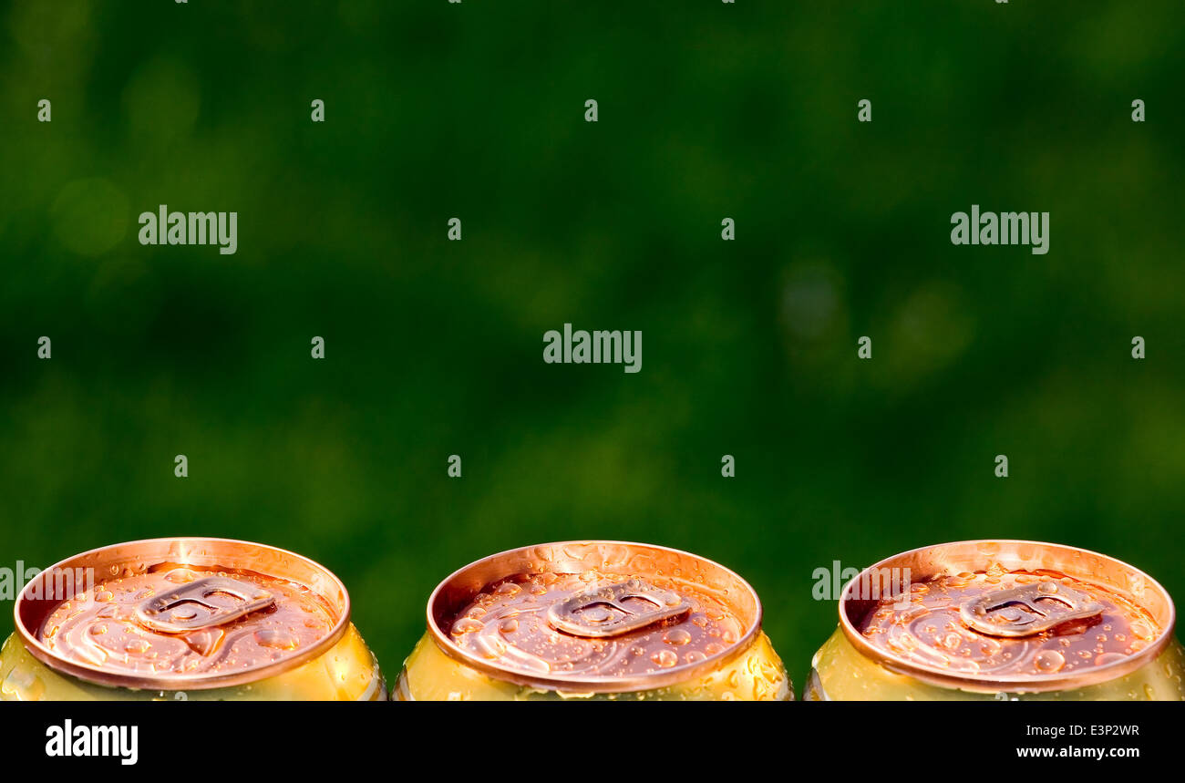 Metal beer can, unopened, alcohol and drink theme Stock Photo - Alamy