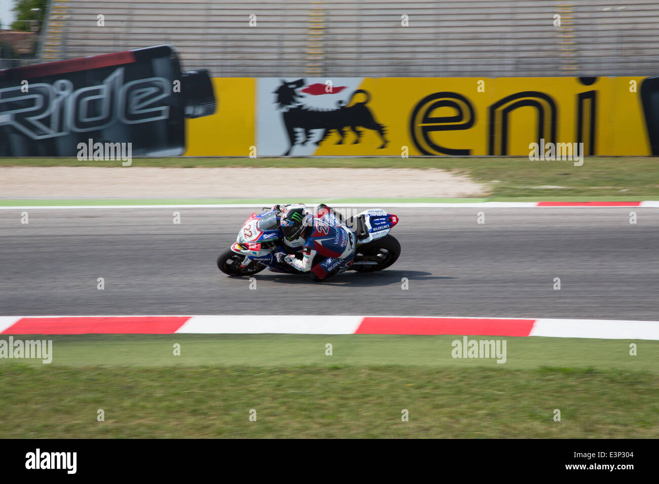 Suzuki GSX-R1000 of Voltcom Crescent Suzuki TEAM , driven by LOWES Alex ...