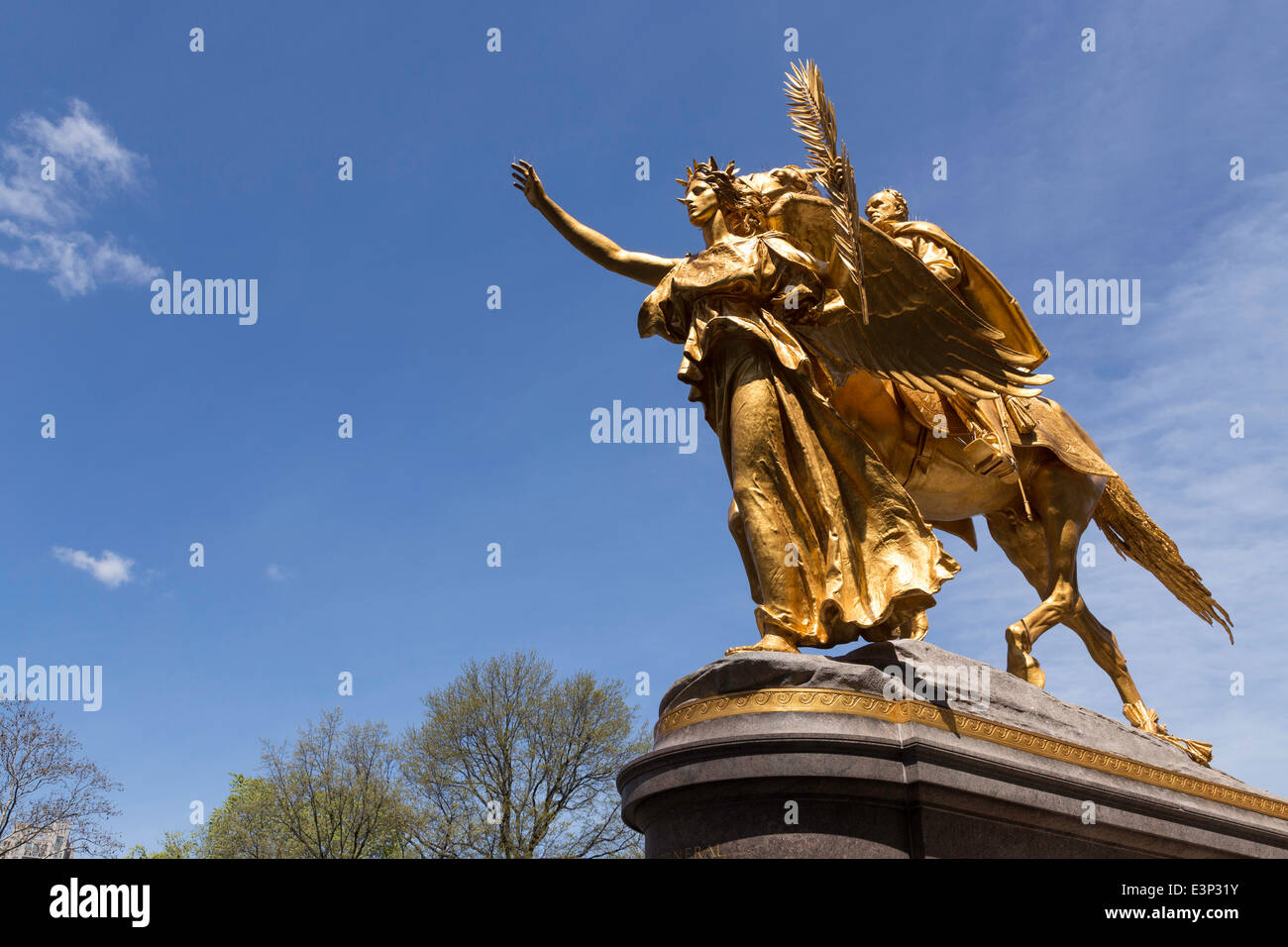 General Sherman Statue, Grand Army Plaza, NYC Stock Photo - Alamy