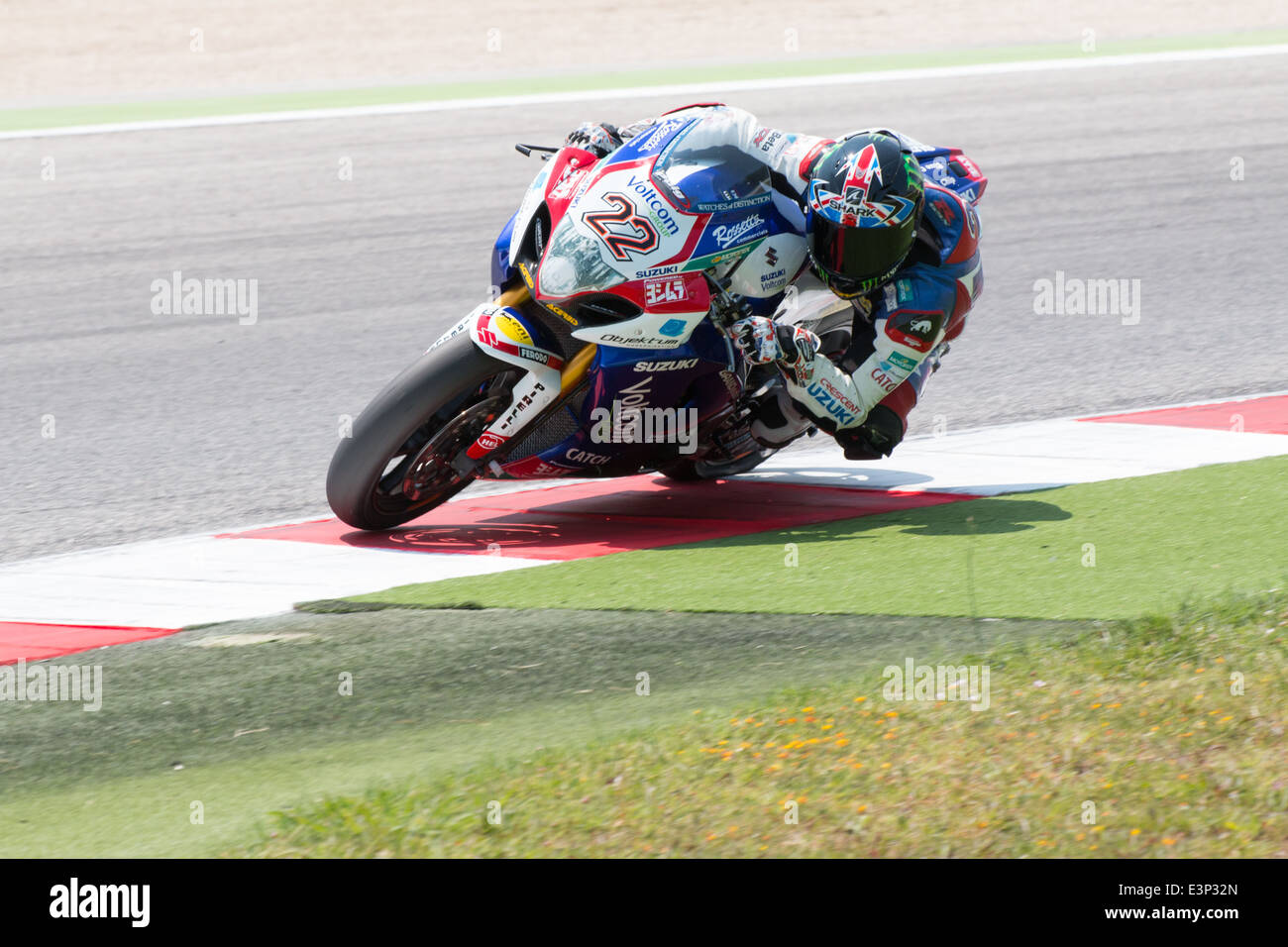 Suzuki GSX-R1000 of Voltcom Crescent Suzuki TEAM , driven by LOWES Alex ...