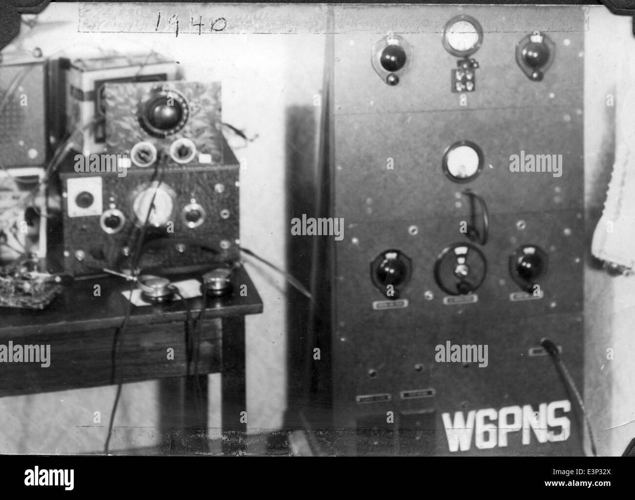 This image captures Lewis M. Lowry, also known by the call sign W6PNS ...