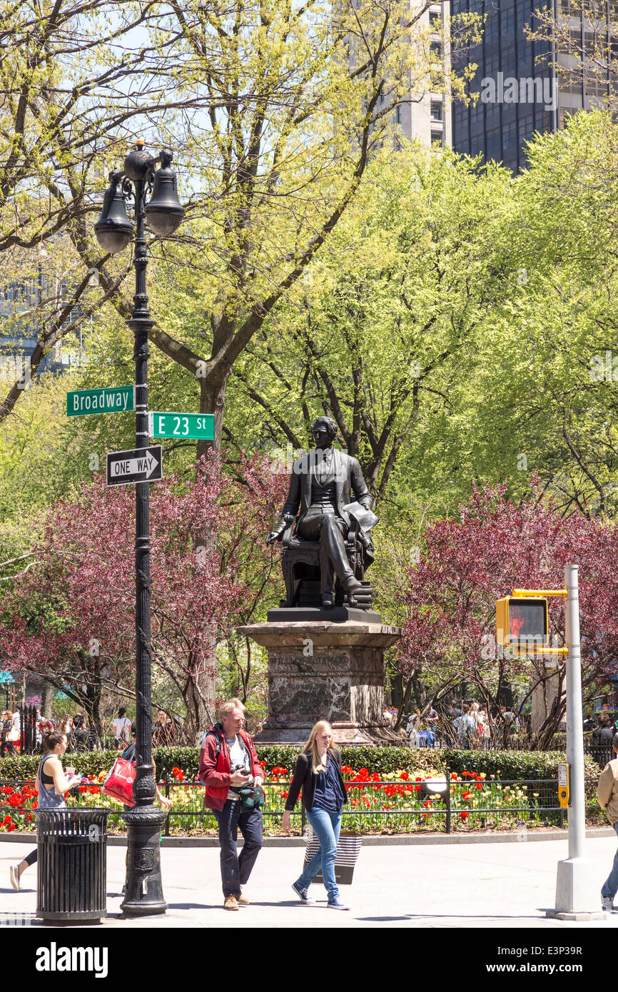 William Henry Seward Sr. Statue, Madison Square Park at 23nd Street and ...