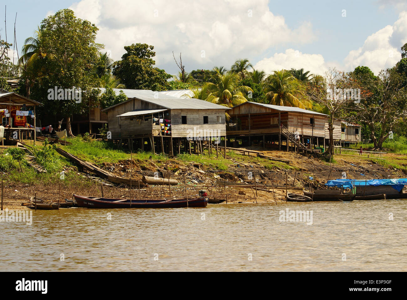 Peru, Peruvian Amazonas landscape. The photo present typical indian ...