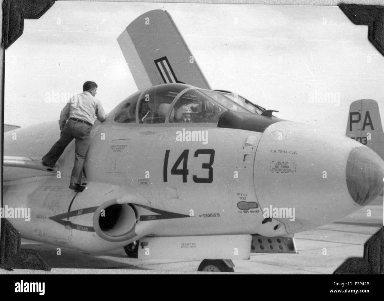 The Douglas F3D-2T2 Skyknight, BuNo 125824, was a twin-engine night ...