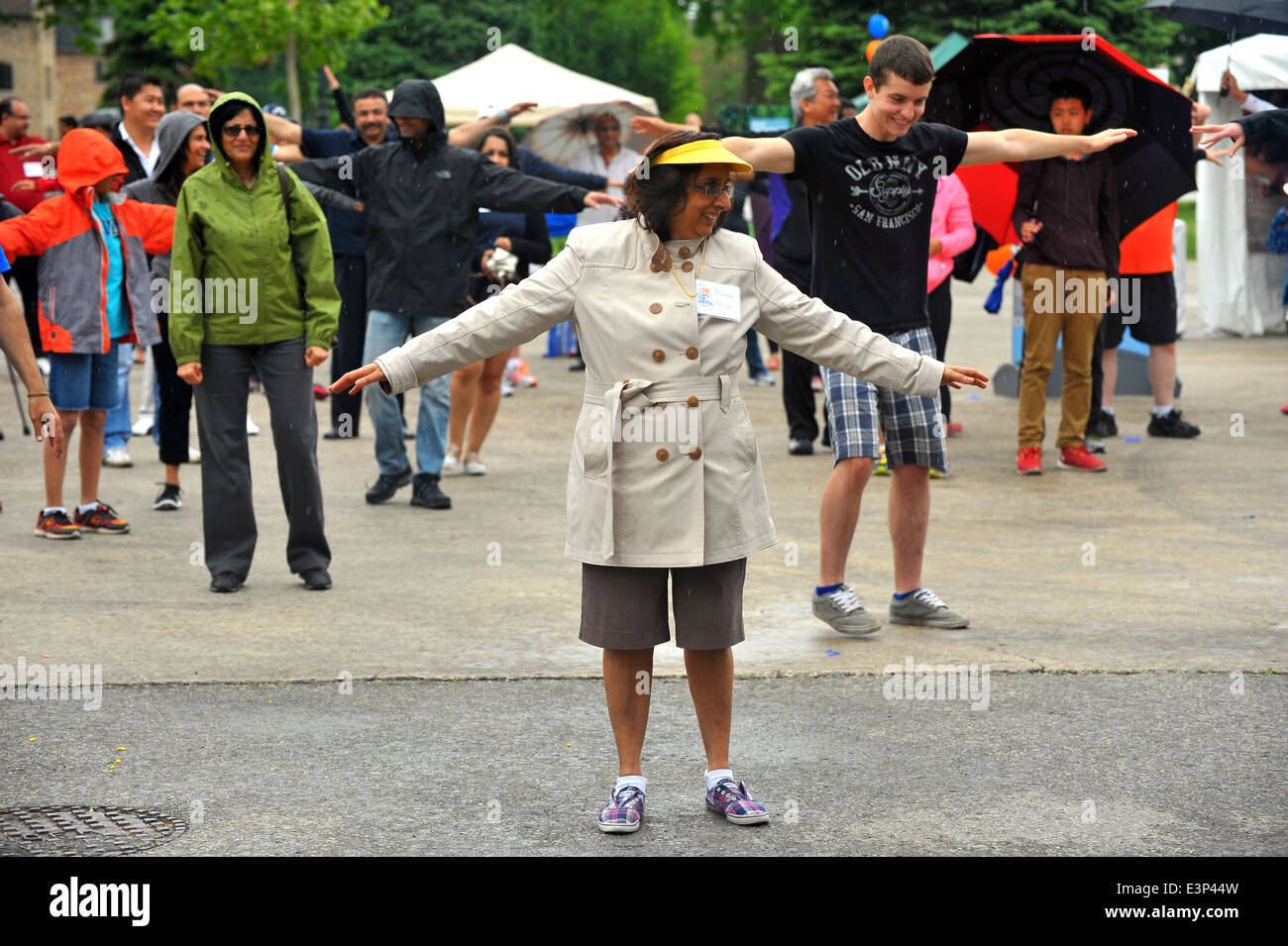 Images from the World Partnership charity walk in London, Ontario Stock ...