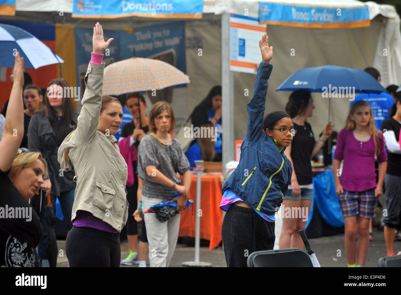 Images from the World Partnership charity walk in London, Ontario Stock ...