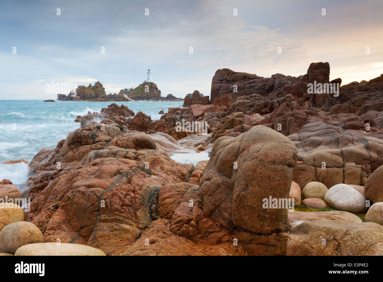 Corbiere lighthouse Jersey Stock Photo - Alamy