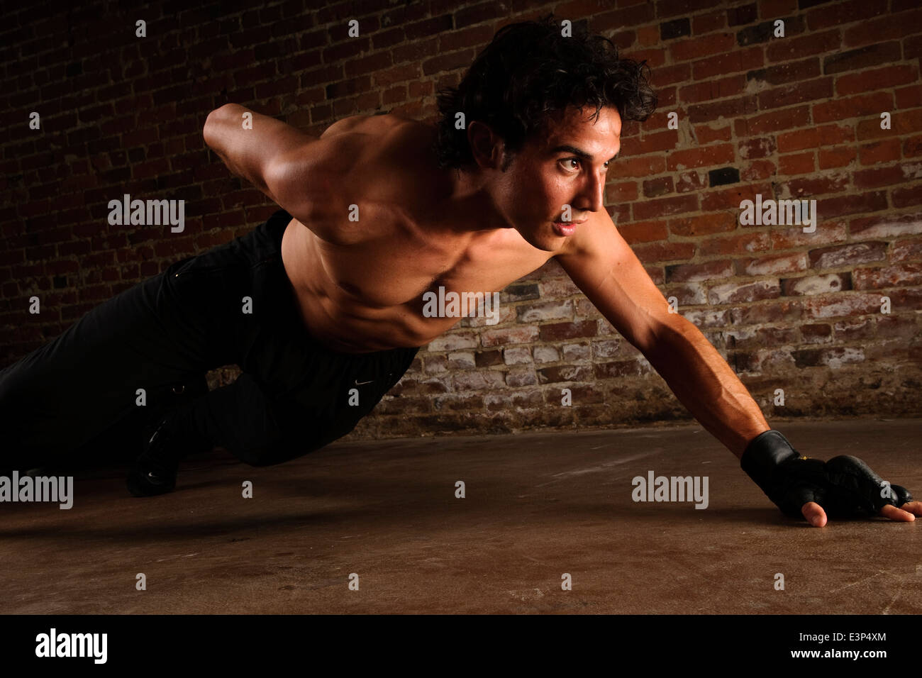 Strong Man Pushing Wall