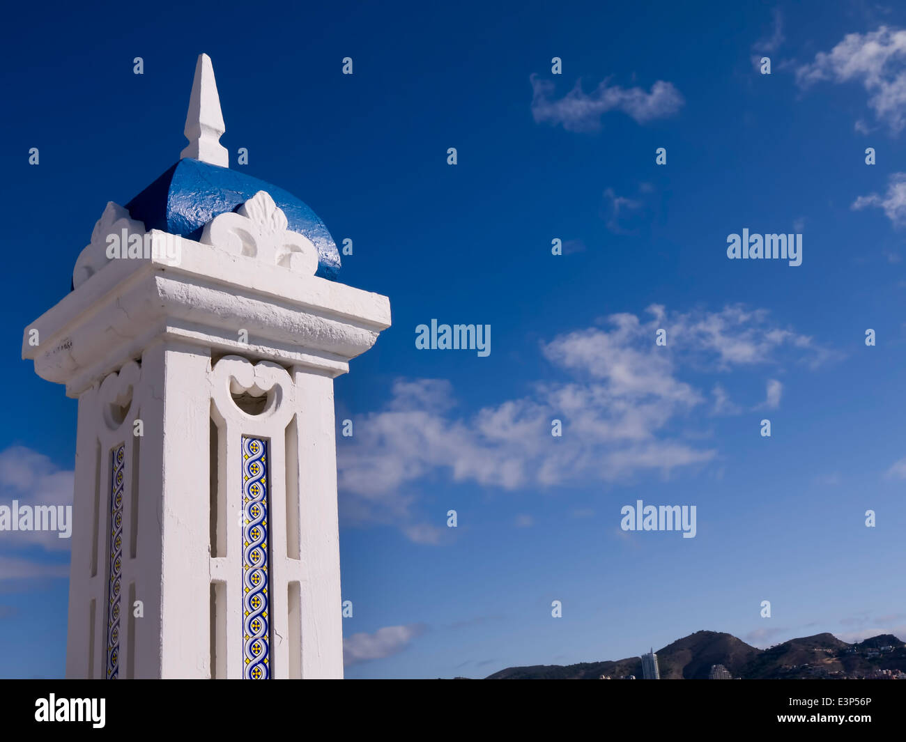 The Castillo Area of the Old Town of Benidorm Costa Blanca Spain Stock ...