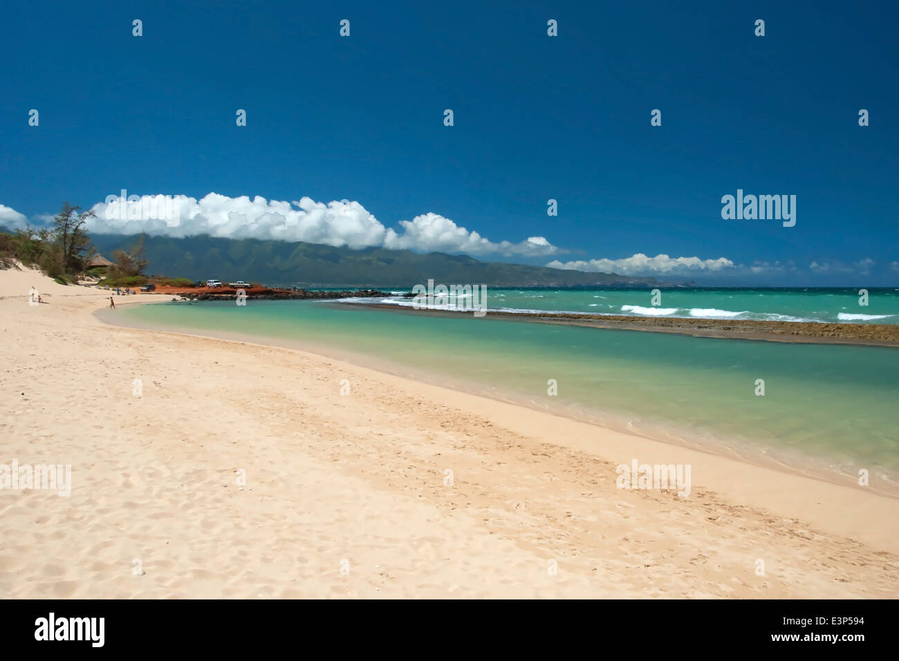 Beautiful empty beach on Hawaii Stock Photo - Alamy