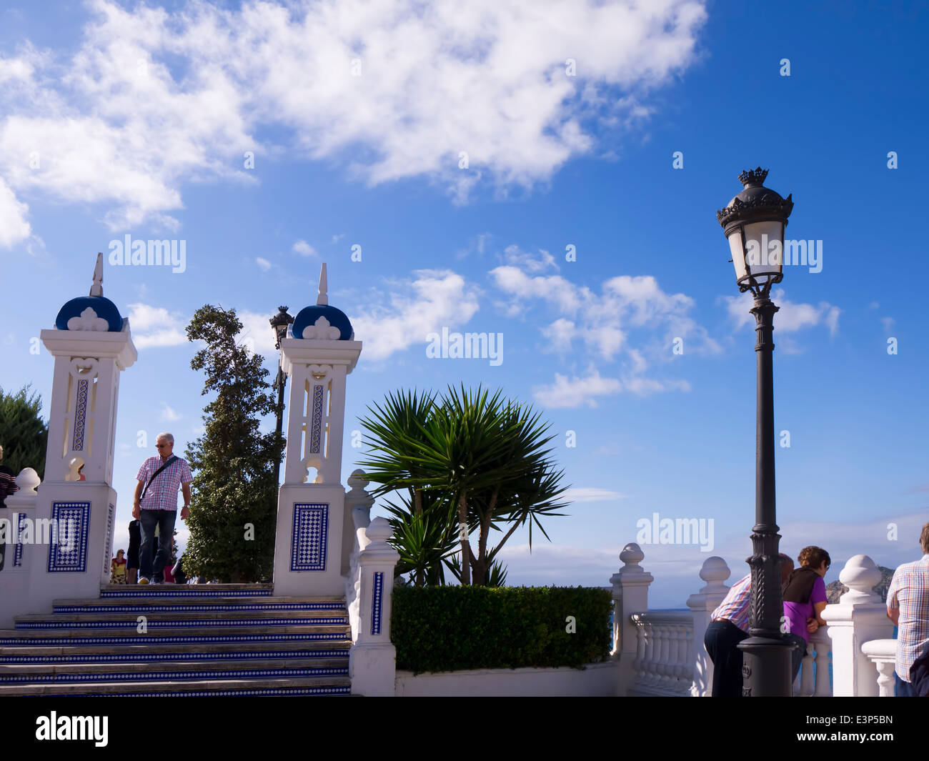 The Castillo Area of the Old Town of Benidorm Costa Blanca Spain Stock ...