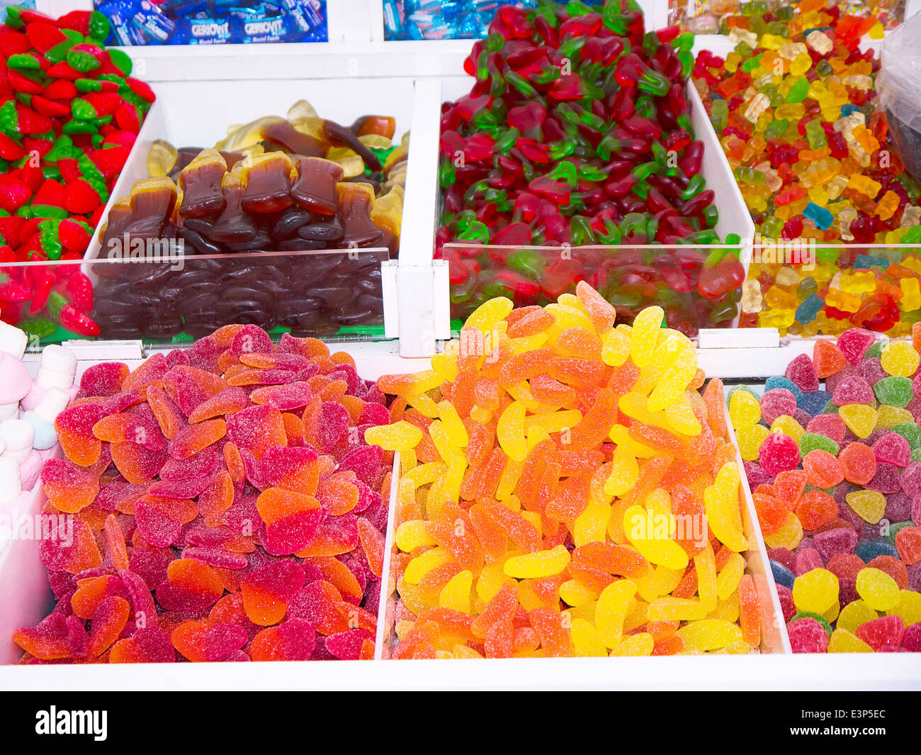 Sweets on market in Benidorm Costa Blanca Spain Stock Photo - Alamy